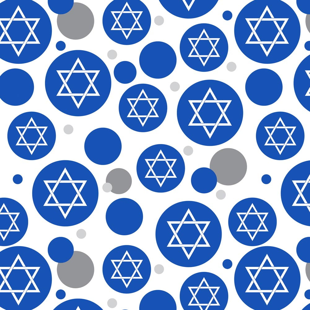 Star of David Jewish Israel Ancient Religion Premium Gift Wrap Wrapping ...