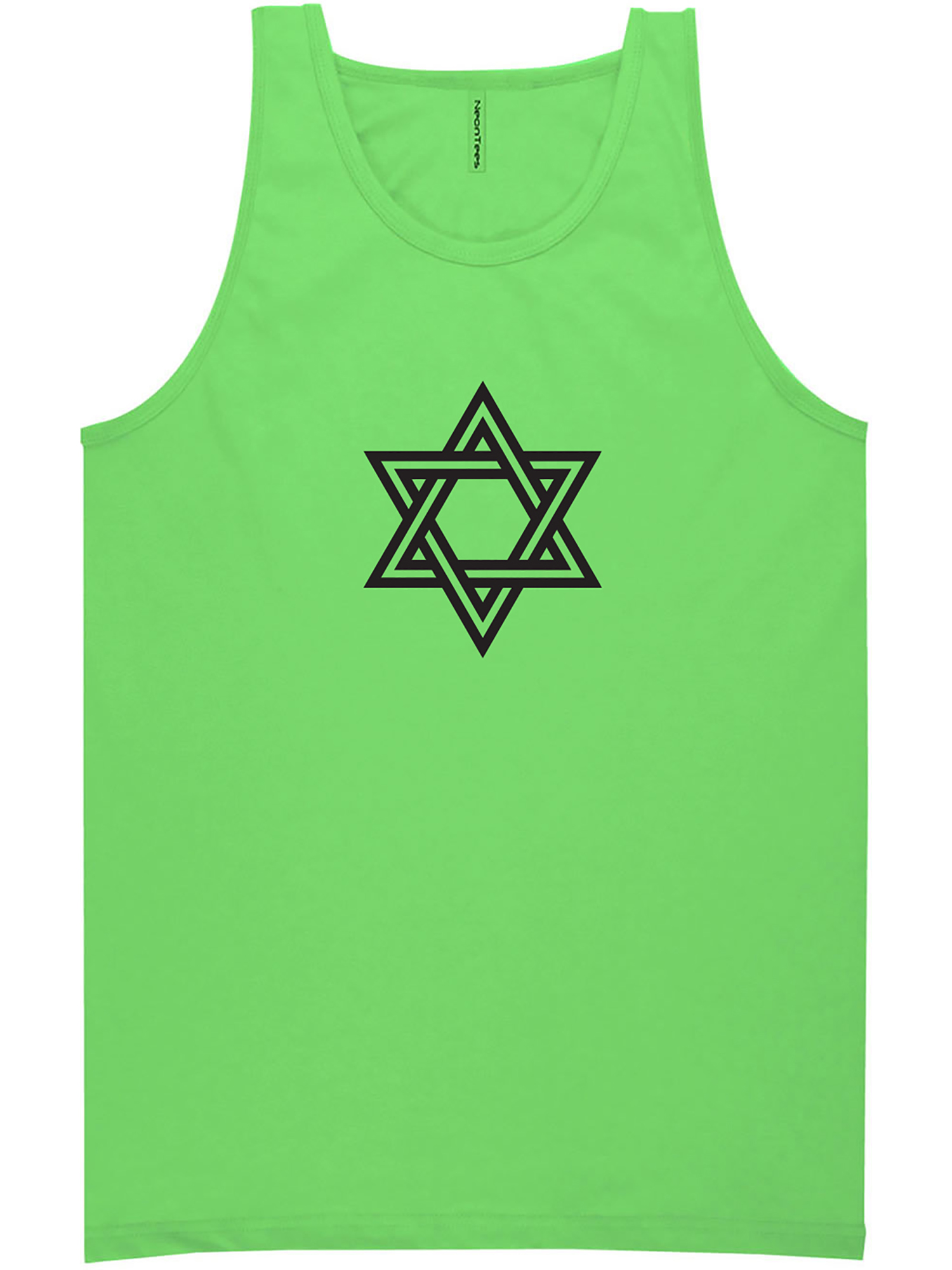 Star of David Neon Tank Top - Walmart.com