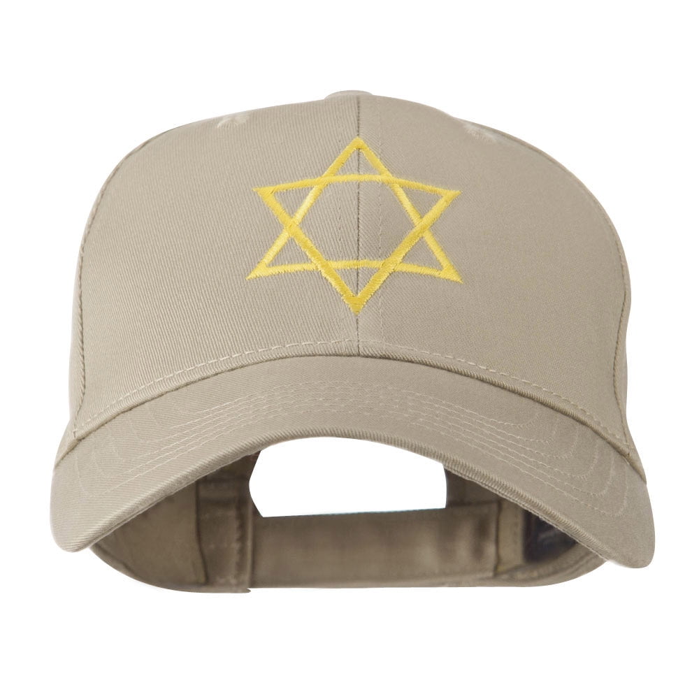 Star of David for Holiday Embroidered Cap - Khaki OSFM - Walmart.com