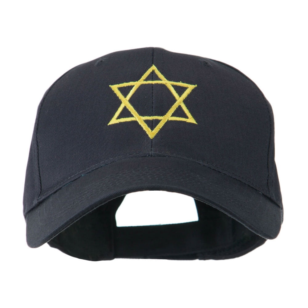 Star of David for Holiday Embroidered Cap - Navy OSFM - Walmart.com