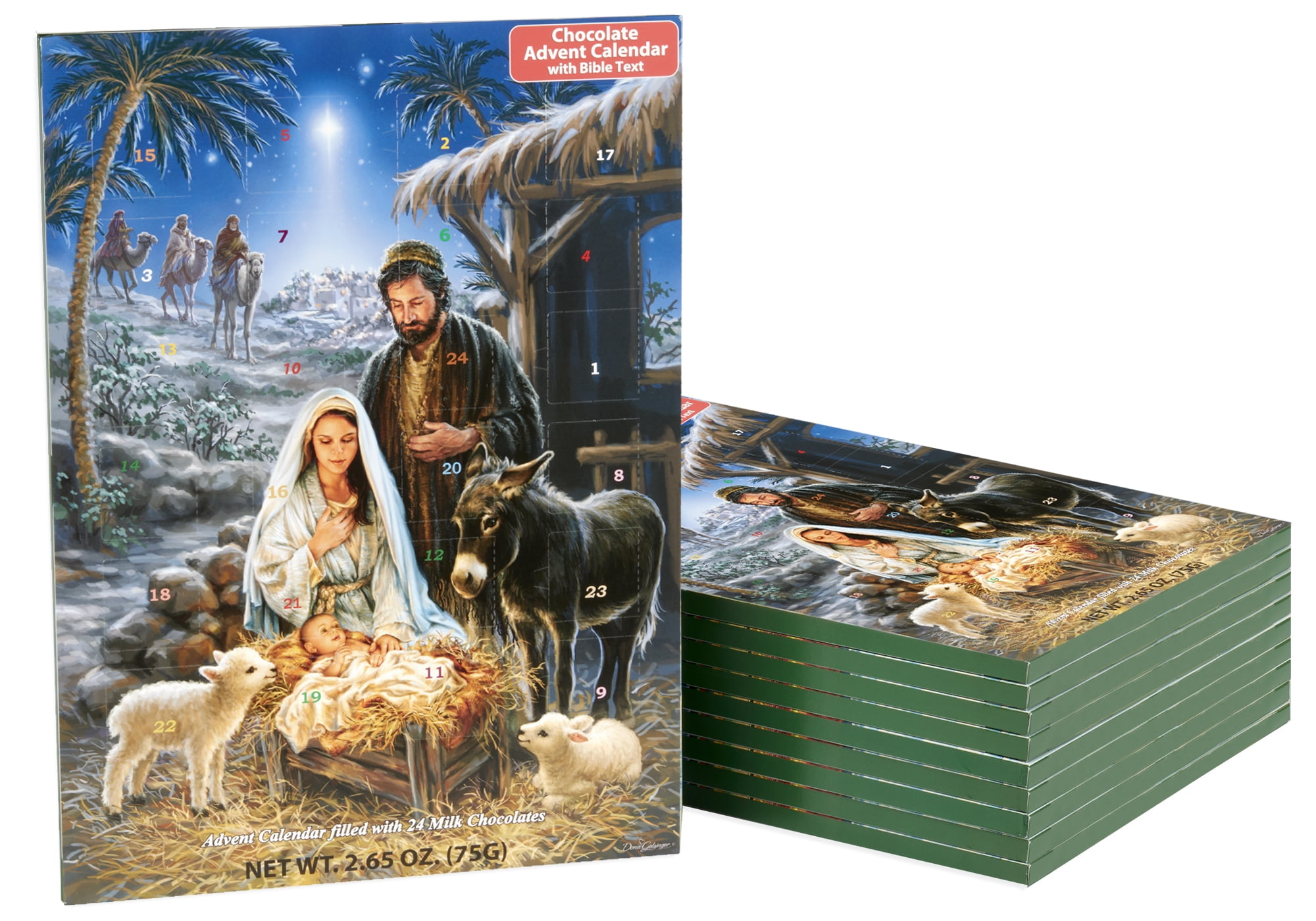 Star of Wonder Chocolate Advent Calendar 10-Pack with Nativity Story ...