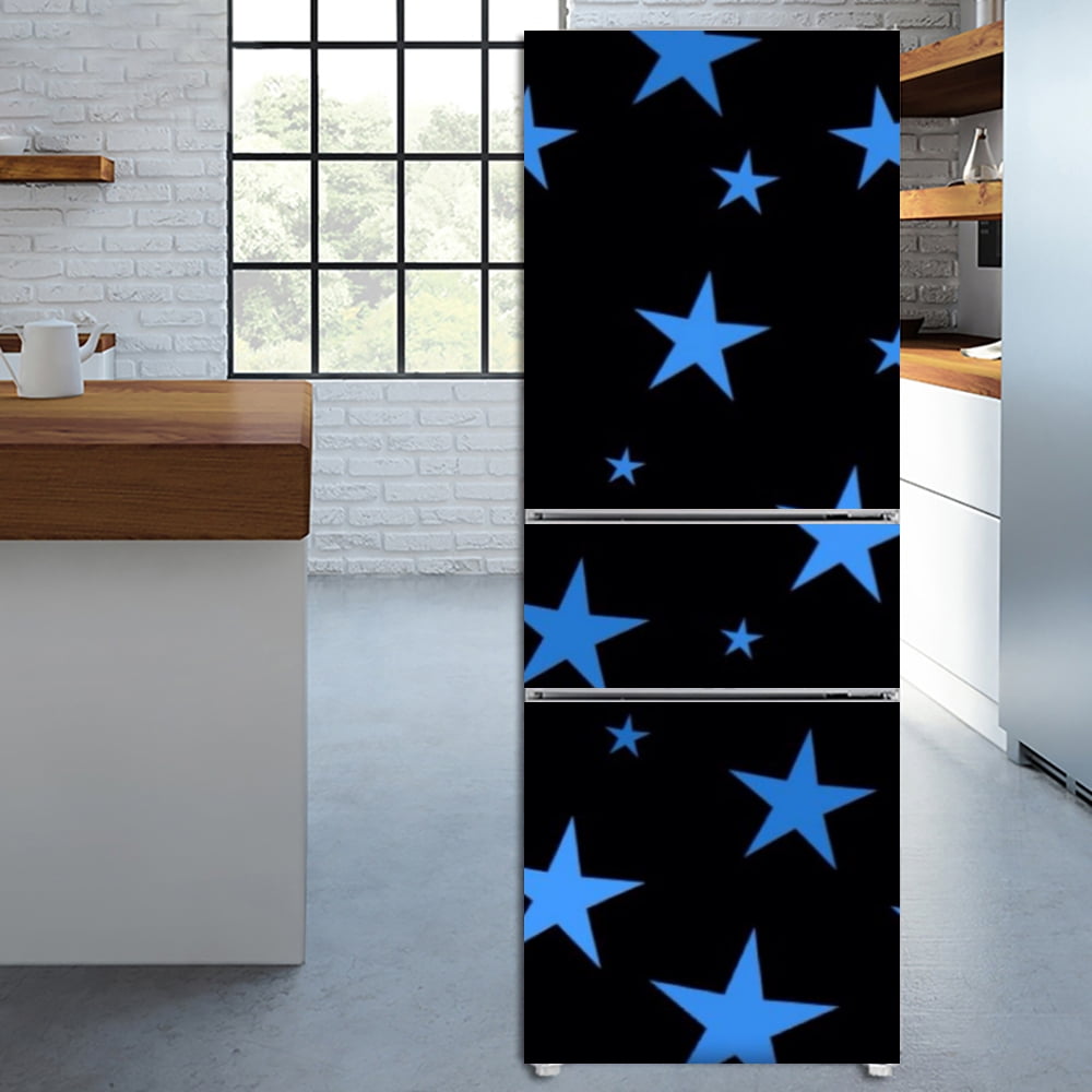 Star pattern self-adhesive refrigerator sticker decorative pattern ...