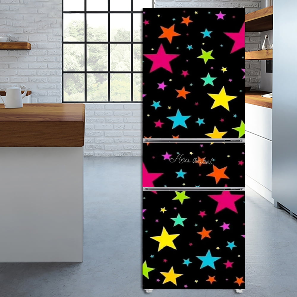 Star pattern self-adhesive refrigerator sticker decorative pattern ...