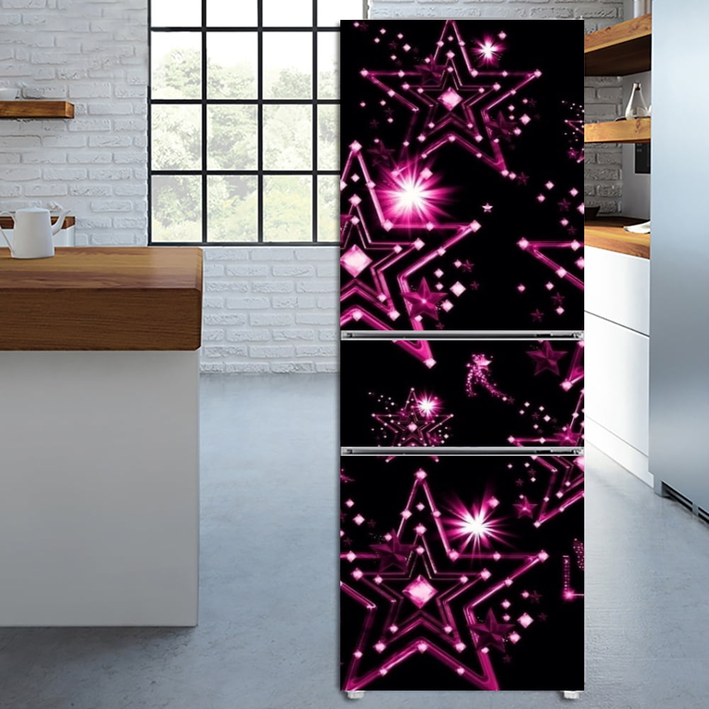 Star pattern self-adhesive refrigerator sticker decorative pattern ...