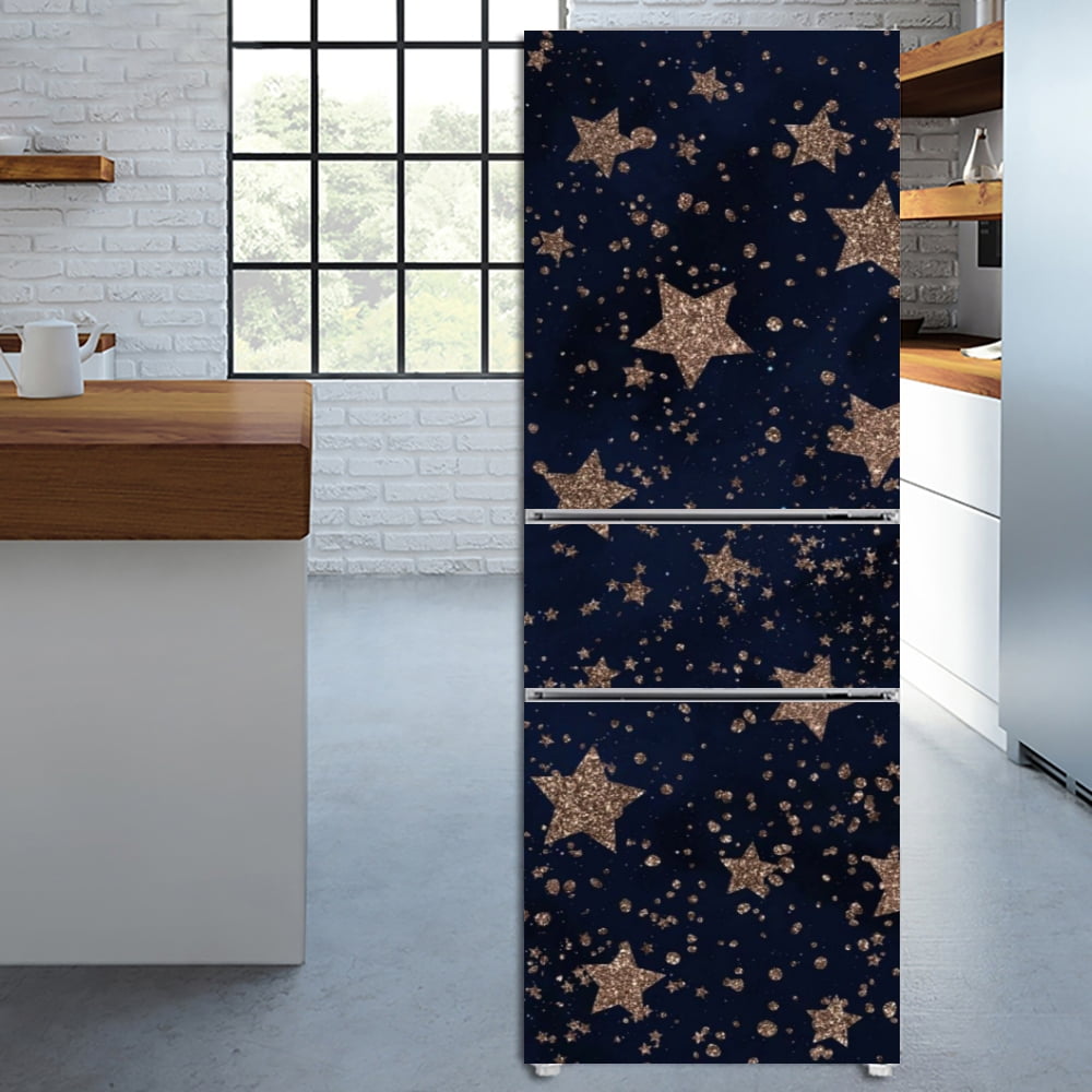 Star pattern self-adhesive refrigerator sticker decorative pattern ...
