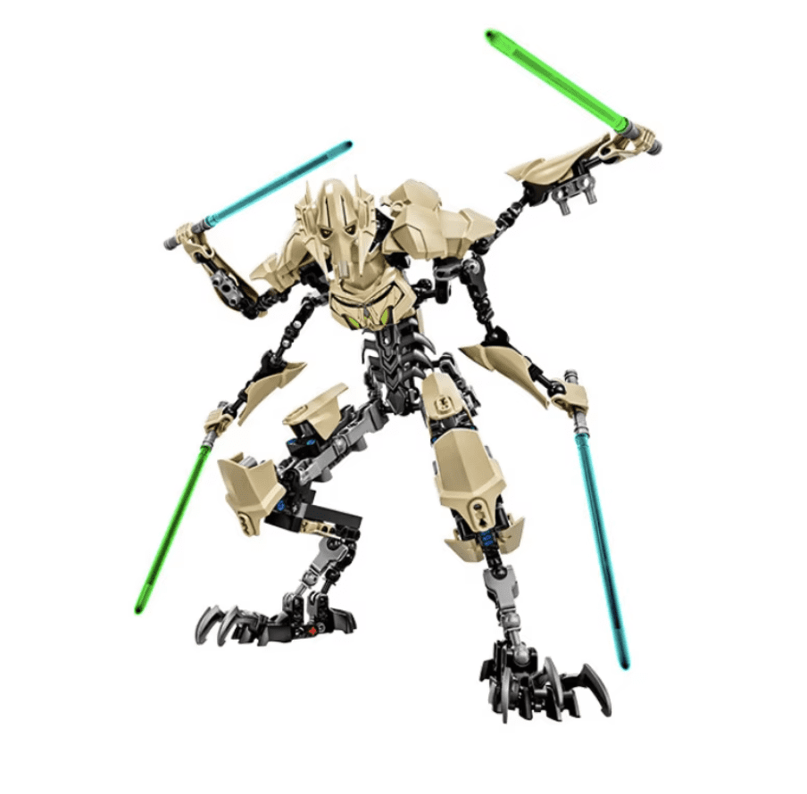 Star Wars Hand-Operated Movable Action Figure Toy, Plastic Building Blocks, 23-31cm - Walmart.com