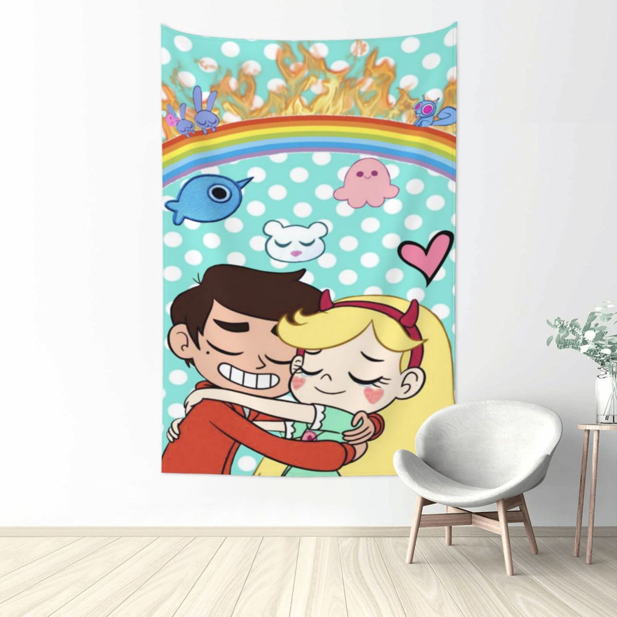 Star vs the Forces of Evil Tapestry for Bedroom, Art Pattern Print Wall ...