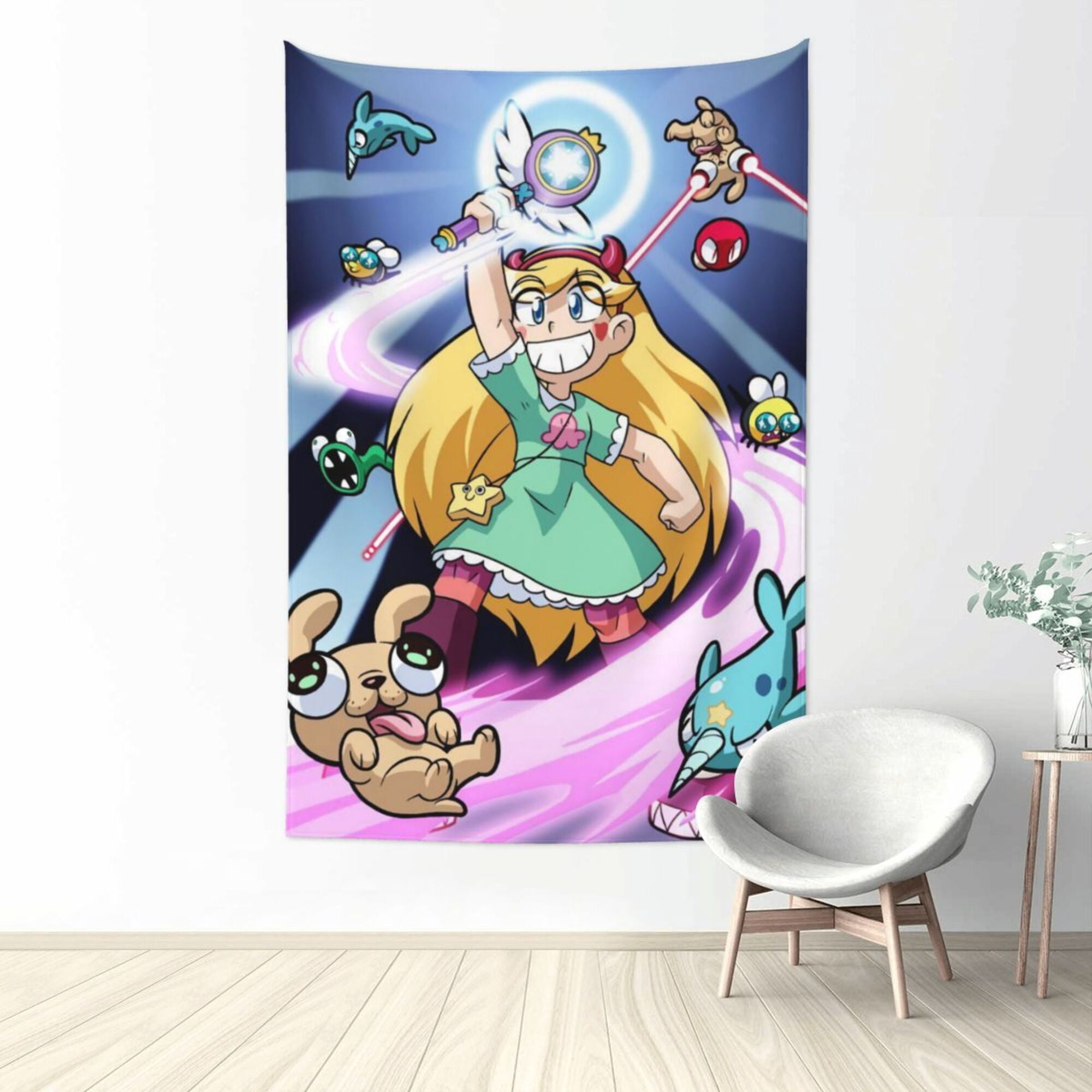Star vs the Forces of Evil Tapestry for Bedroom, Art Pattern Print Wall ...