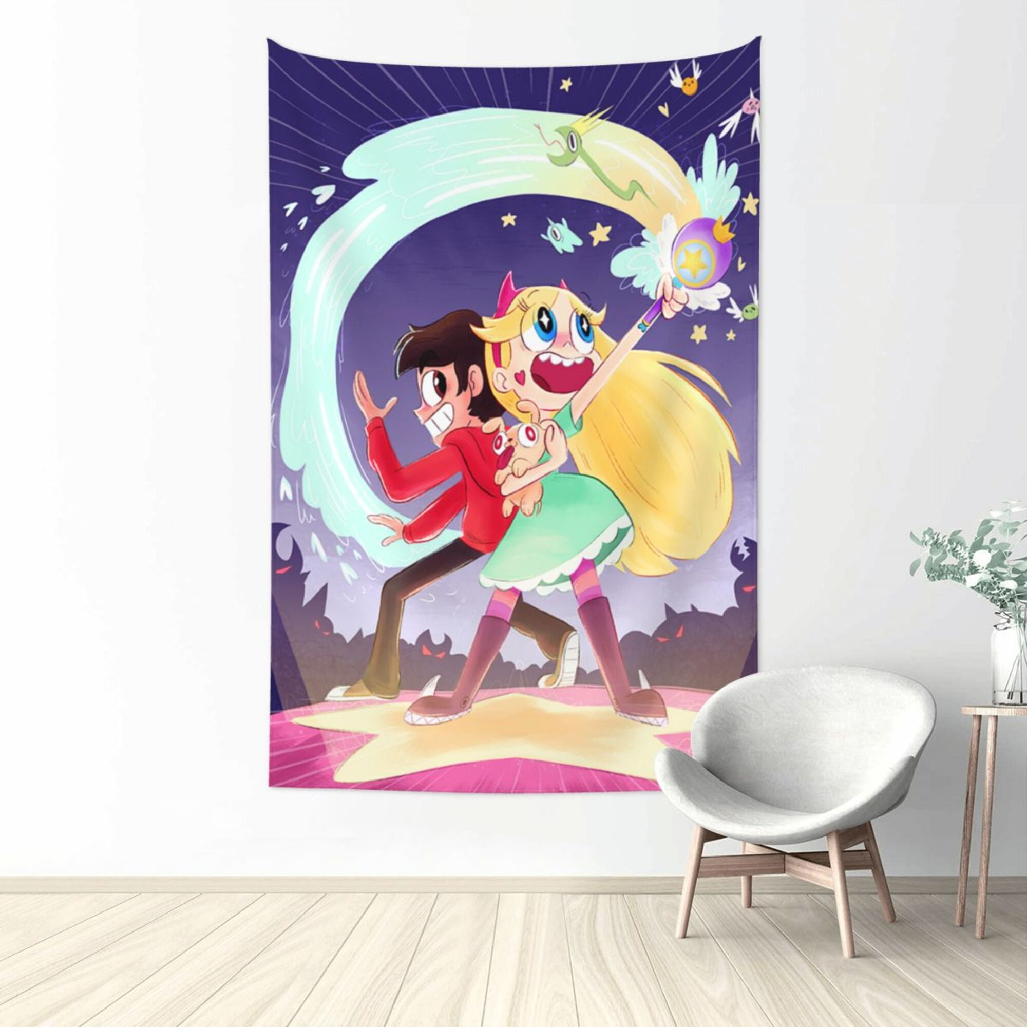 Star vs the Forces of Evil Tapestry for Bedroom, Art Pattern Print Wall ...