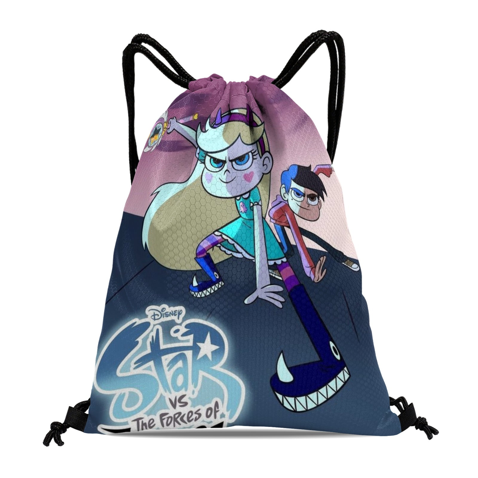 Star vs.the Forces of Evil Drawstring Bag:Waterproof design, suitable for fitness, hiking, yoga ...