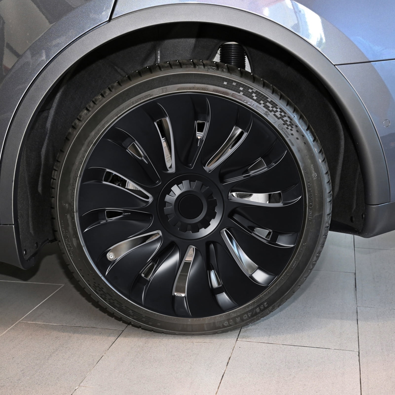 StarBay 19 Inches Set Of 4 Tesla Model Y Automotive Hub Caps Wheel ...