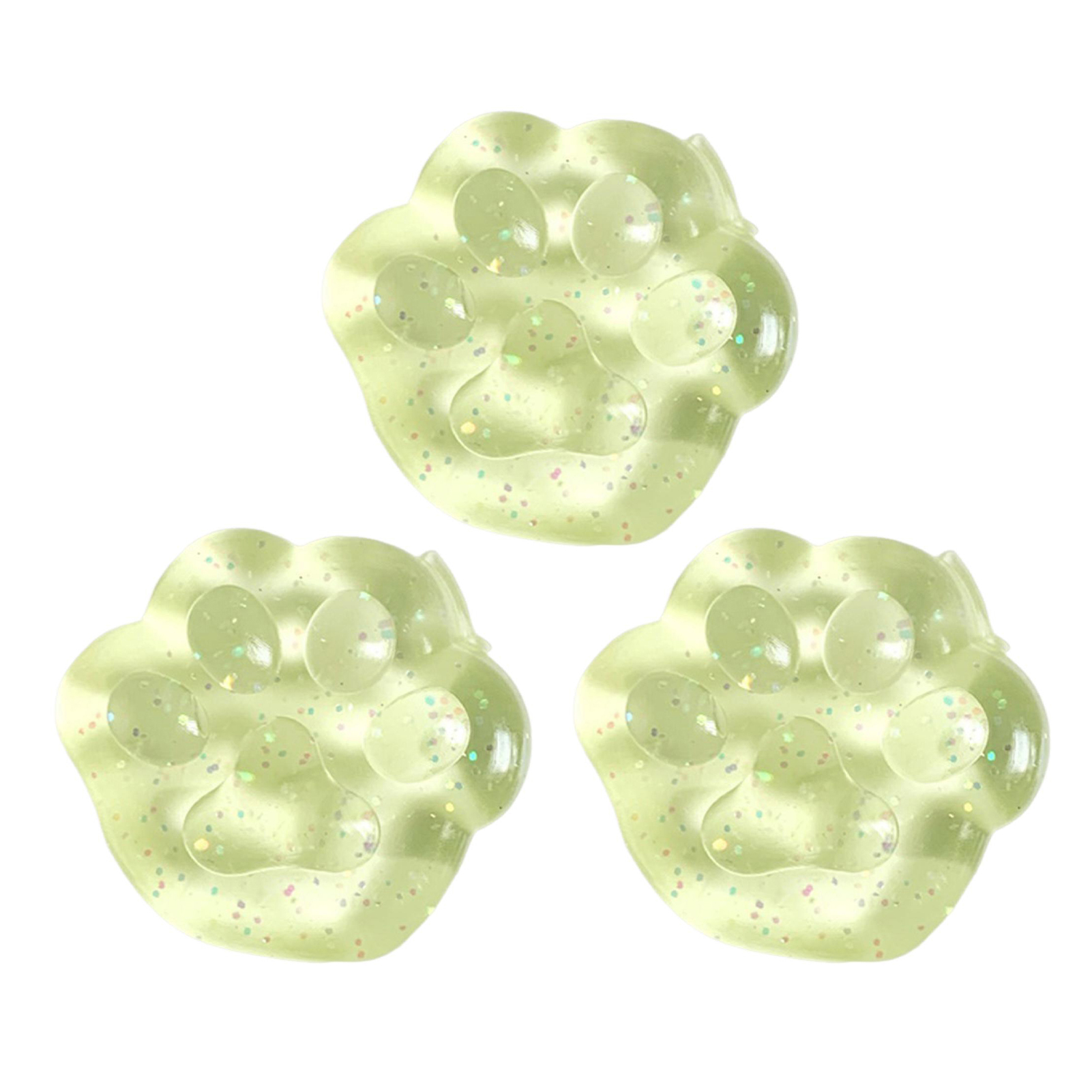 StarBay Cat Paw Squeeze Toy Transparent TPR Stress Relief Paw Soft ...