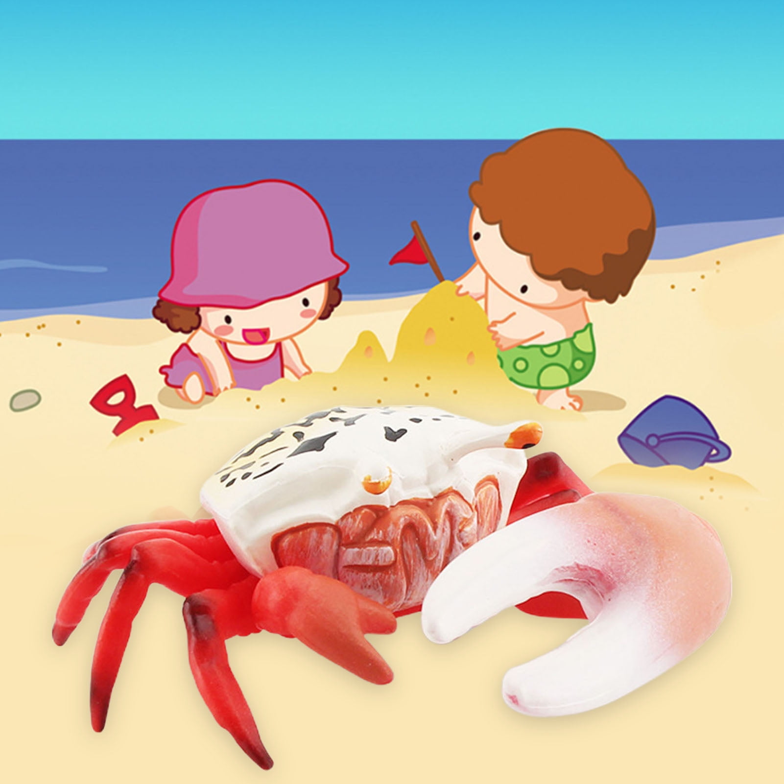 StarBay Crab Statue Crab Figurine Simulated Fiddler Crab Sally Crabs ...