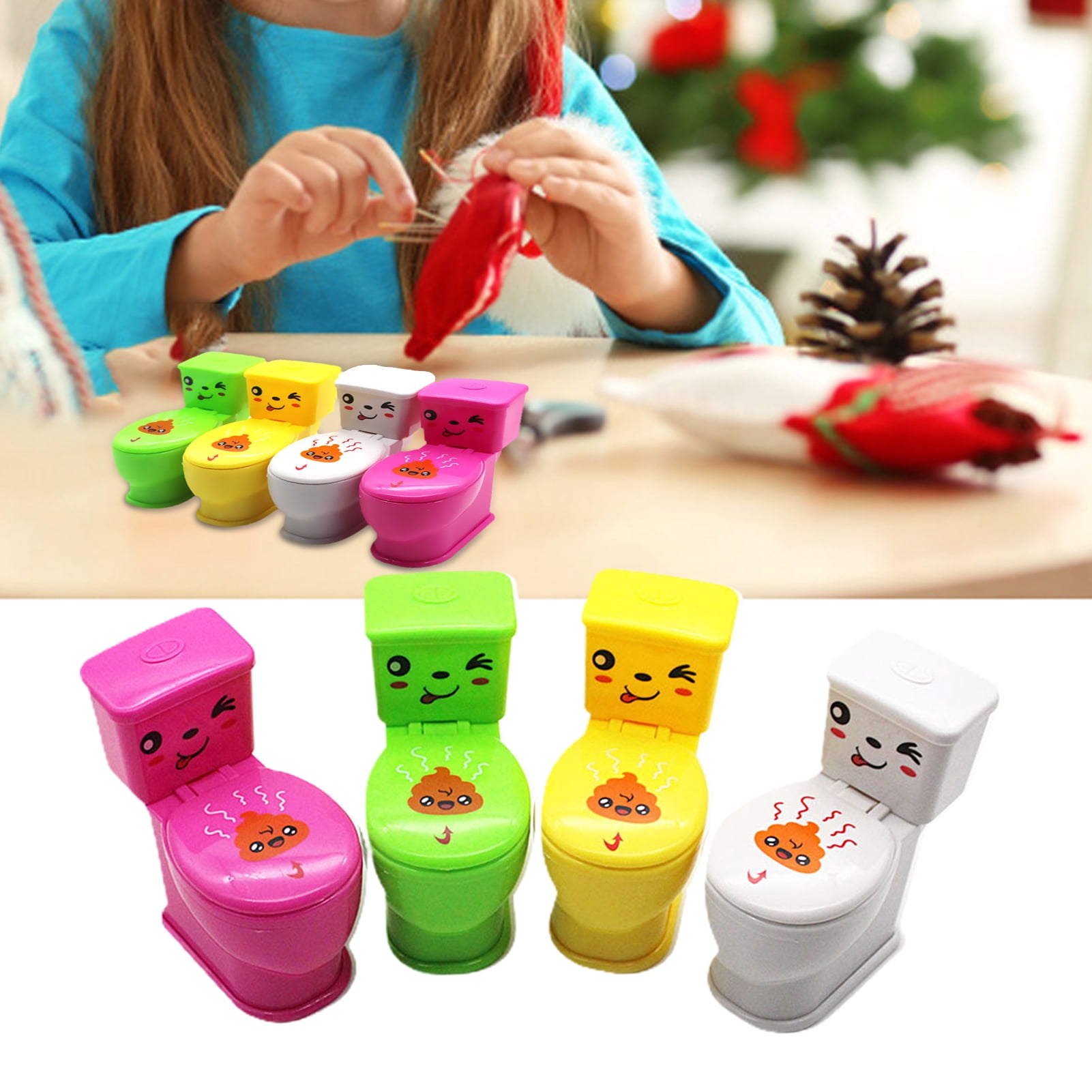 StarBay Display Sculpture Toy Mini Funny Water Jet Toilet Model Child ...