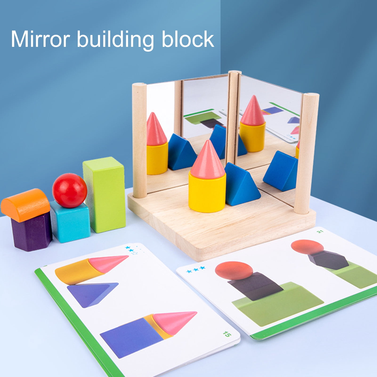StarBay Educational Toy Mirror Imaging Toy Brain Graphics Ability Universal Stacking Blocks ...