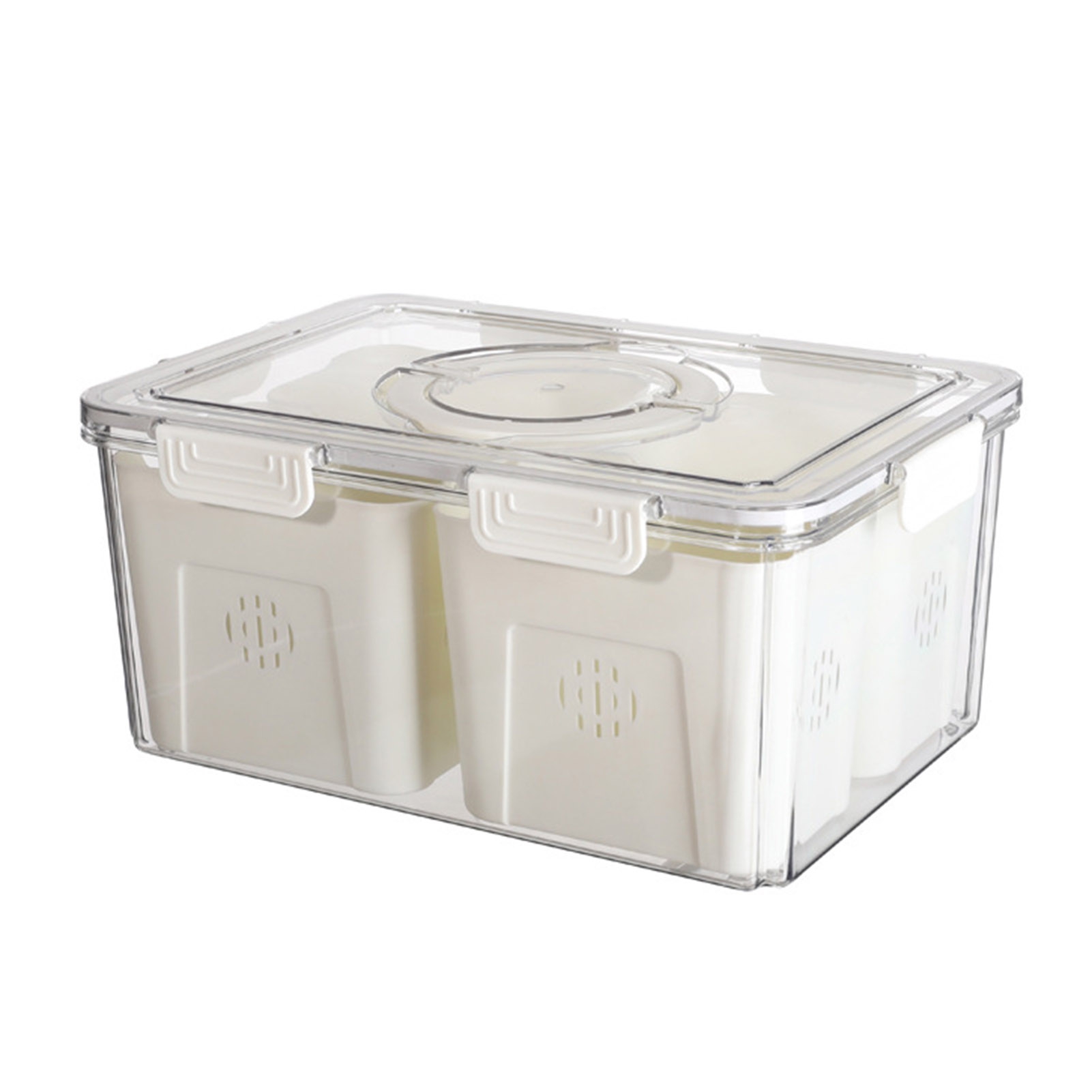 StarBay Fruit Storage Container with Split Covered Tray, Fruit ...
