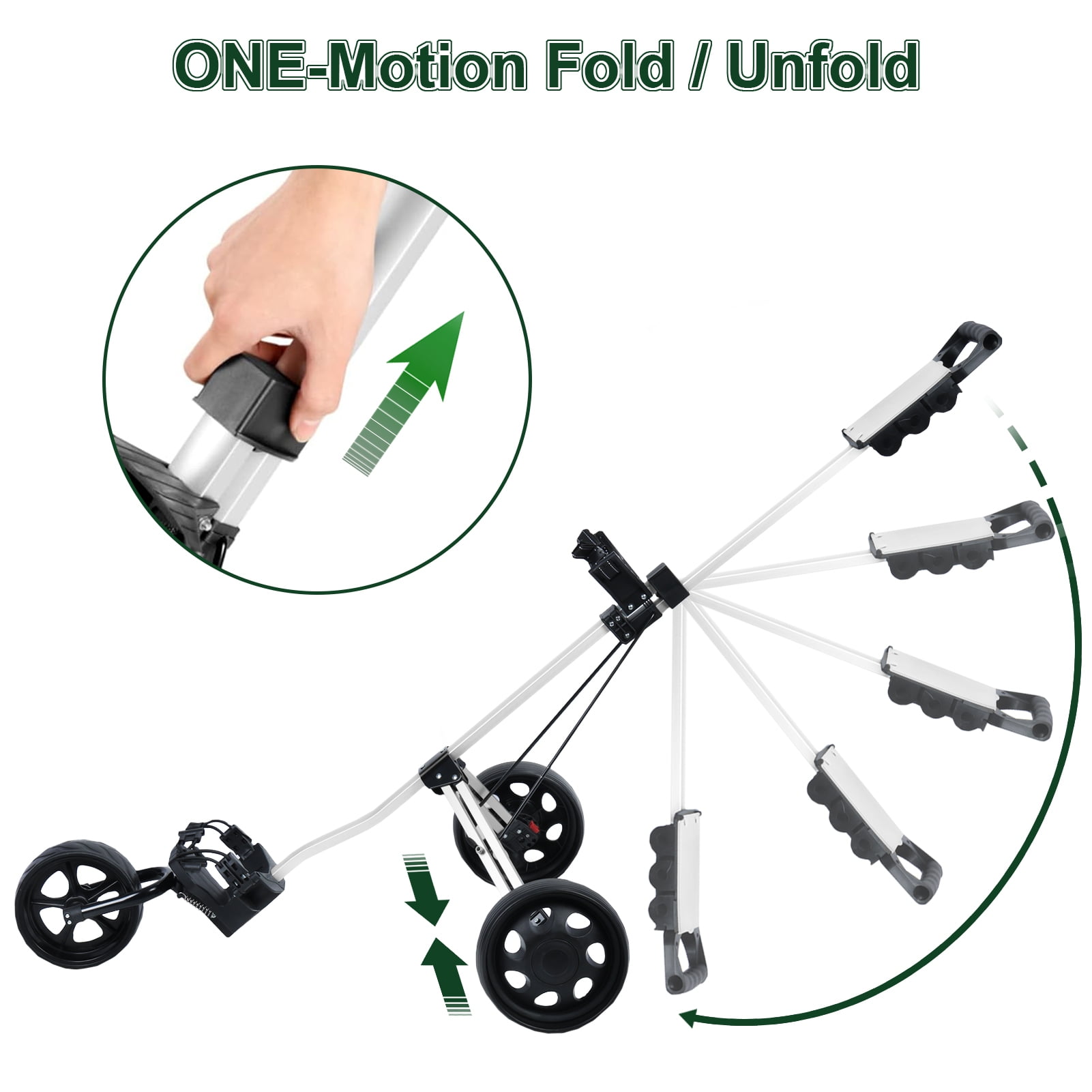 StarBay Golf Walking Push Cart Golf Push Cart with Foot Brake Mechanism ...