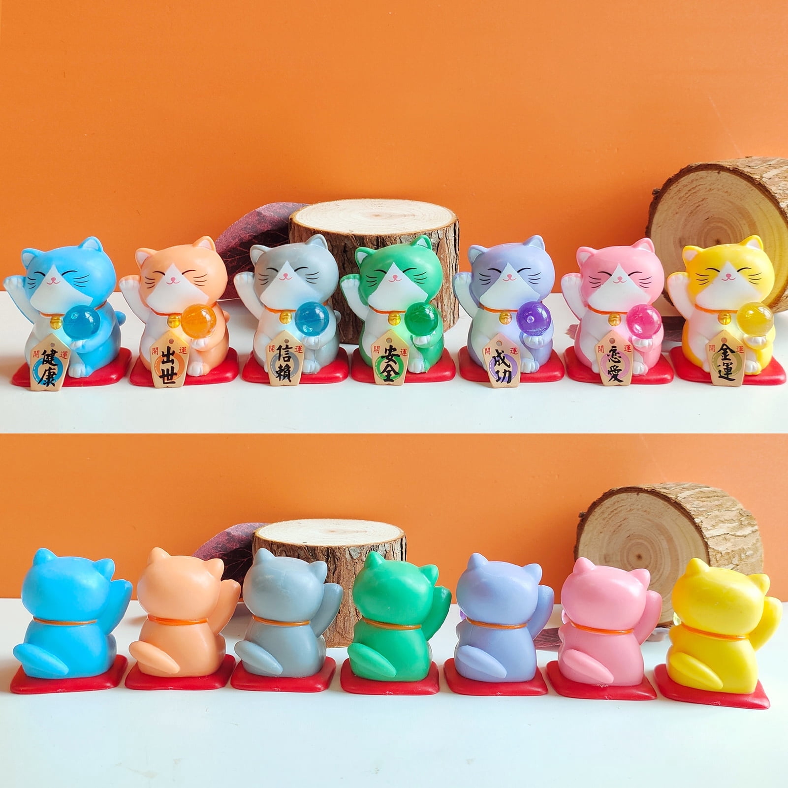 StarBay Lucky Figurines 7Pcs Lucky Figures Realistic Vivid Expression ...