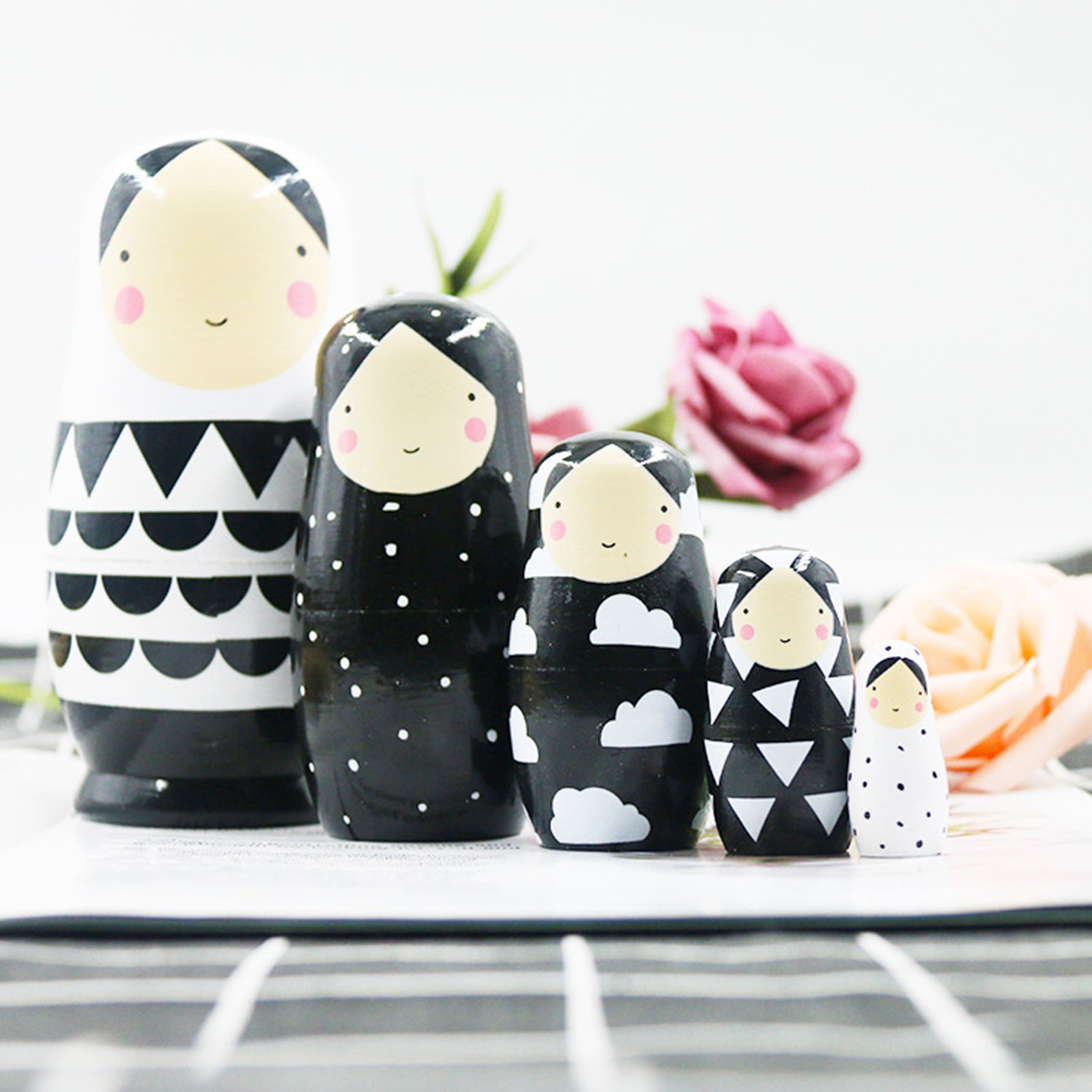StarBay Nesting Dolls 5Pcs/Set Russian Dolls Colour-fast Unique Small ...