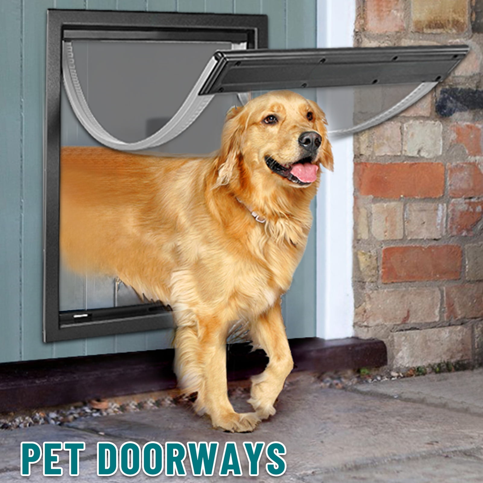 StarBay Pet Doors XL Large Dog Door Extreme Weather Dog Door Plastic ...