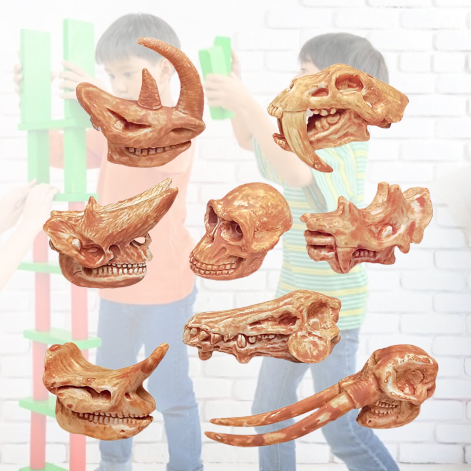 StarBay Plastic Dinosaur Skull High Simulation Aquarium Decor Teaching ...