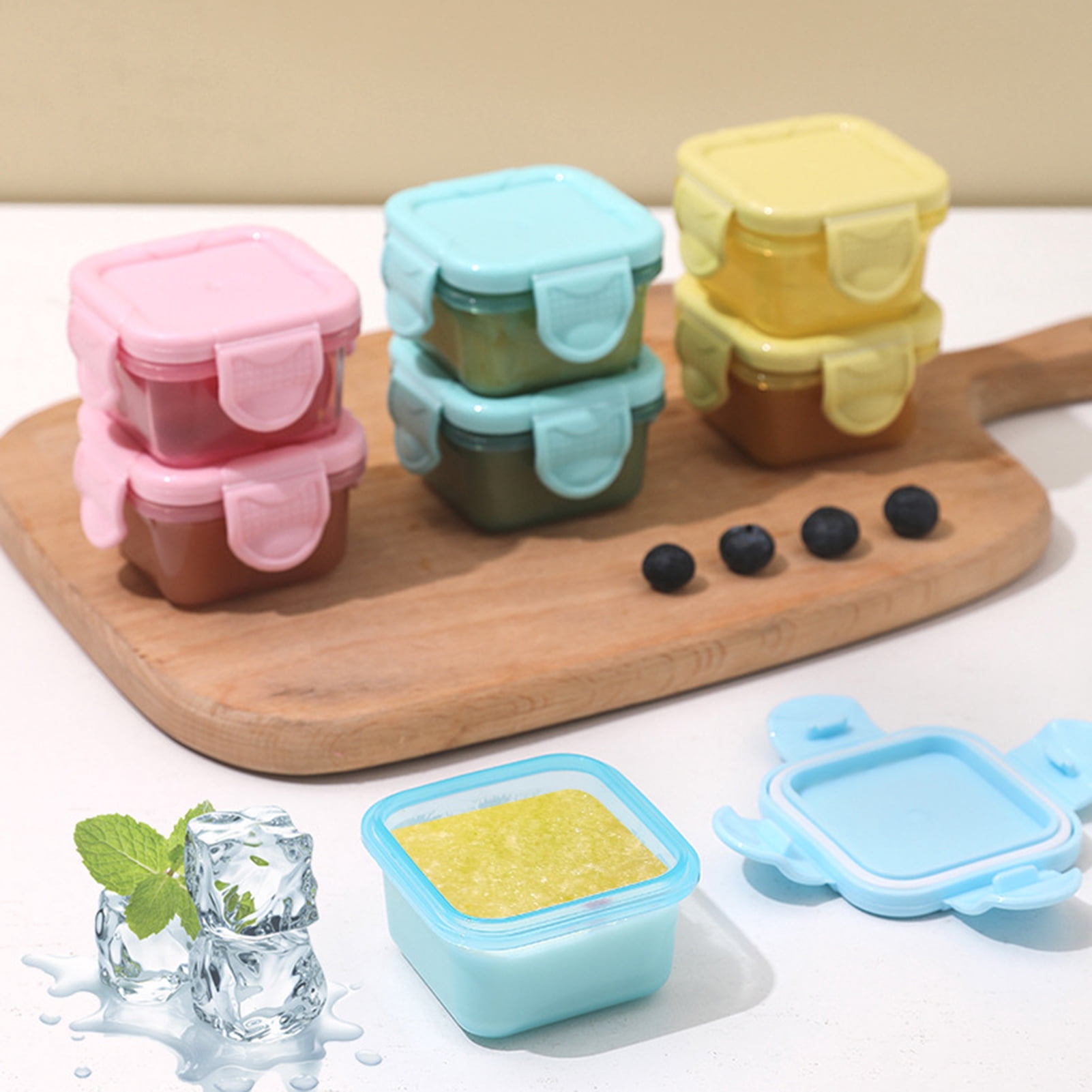 StarBay Reusable Food Storage Containers 4Pcs Food Container ...