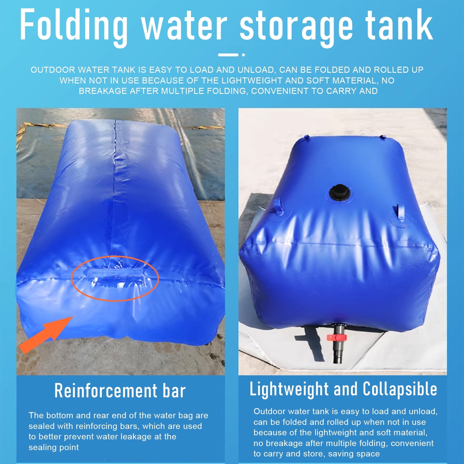 StarBay Rv Water Tank Large Capacity Water Storage Bladder Emergency ...