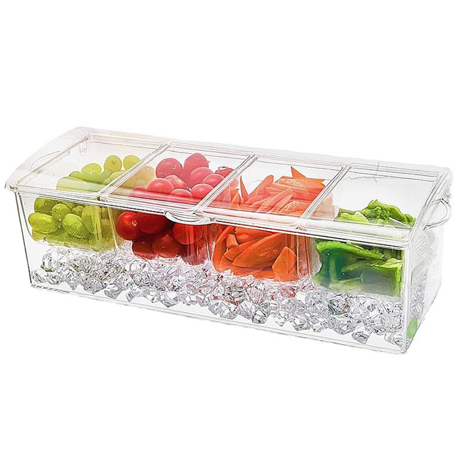 StarBay Salad Container Fridge Fruit Box with Ice Storage Space ...