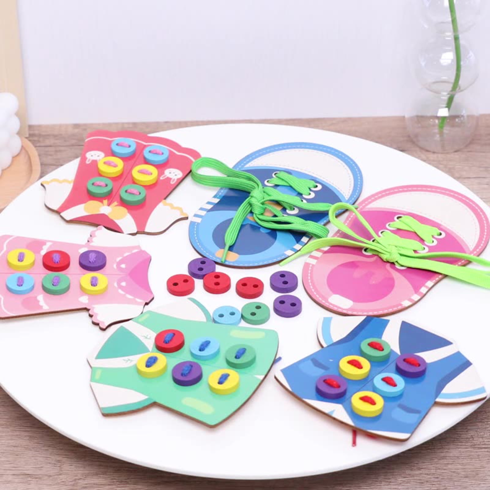 StarBay Shoelace Threading Toys Colorful Change Lacing Shoes Toy ...