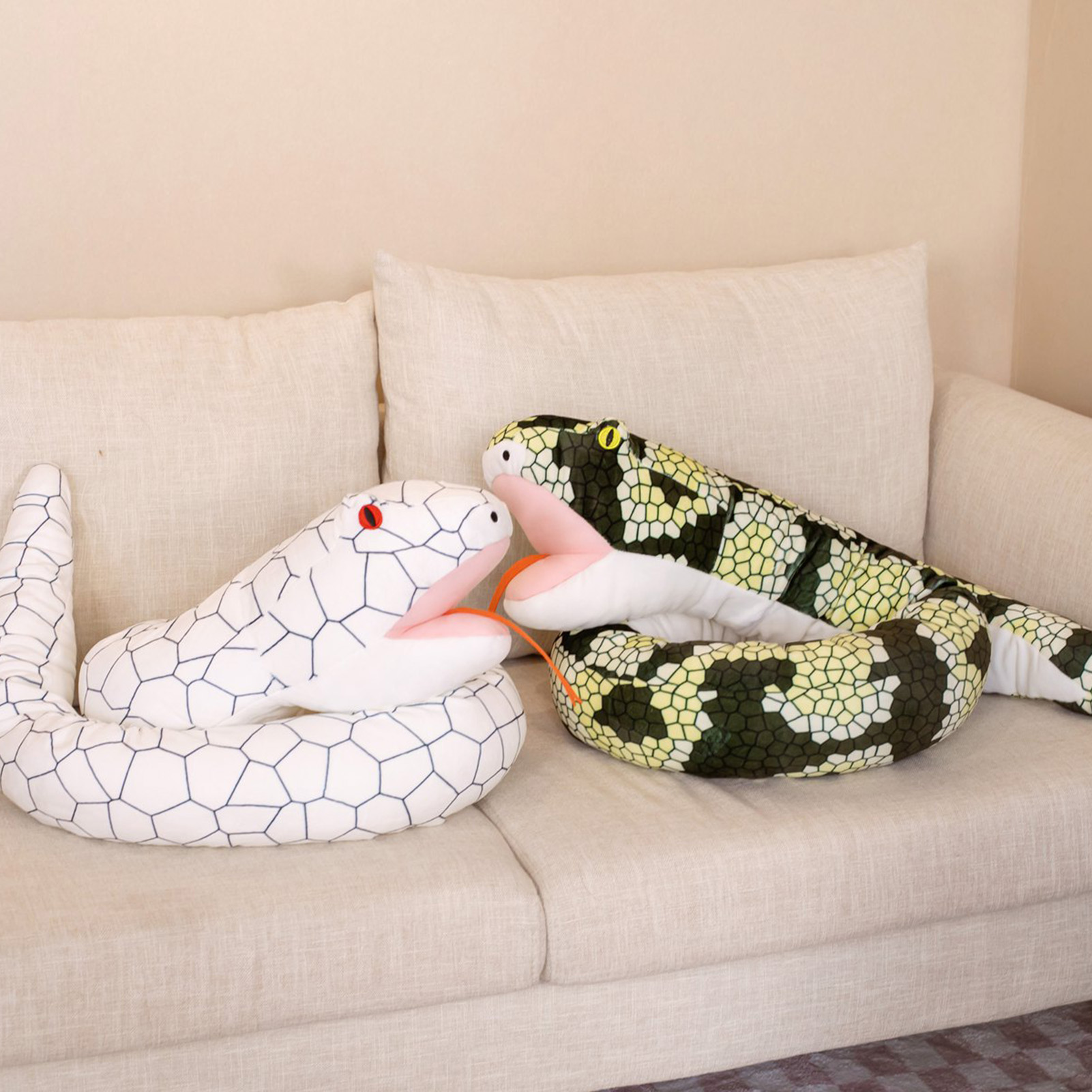 StarBay Stuffed Animal Plush Snake Toy Simulated Snake Skin Soft PP ...