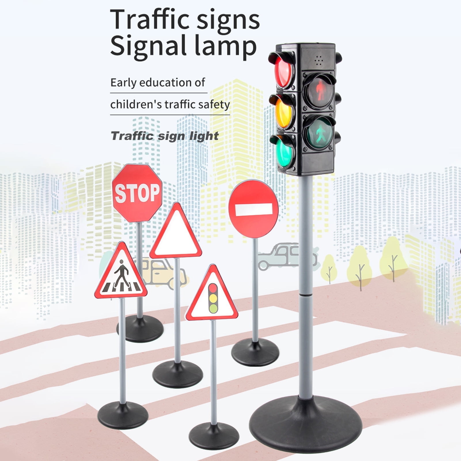 StarBay Vehicle Lights Toys Traffic Light Toy Height Adjustable Kids ...