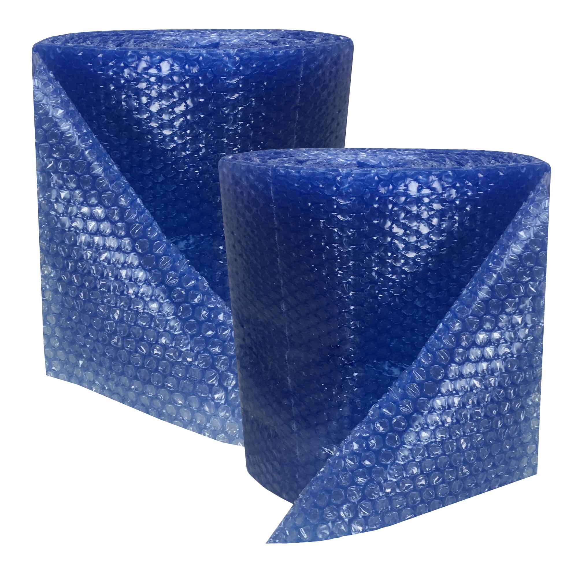 StarBoxes Small Bubble Blue Wrap - 60' x 12" Wide perforated every 12 ...