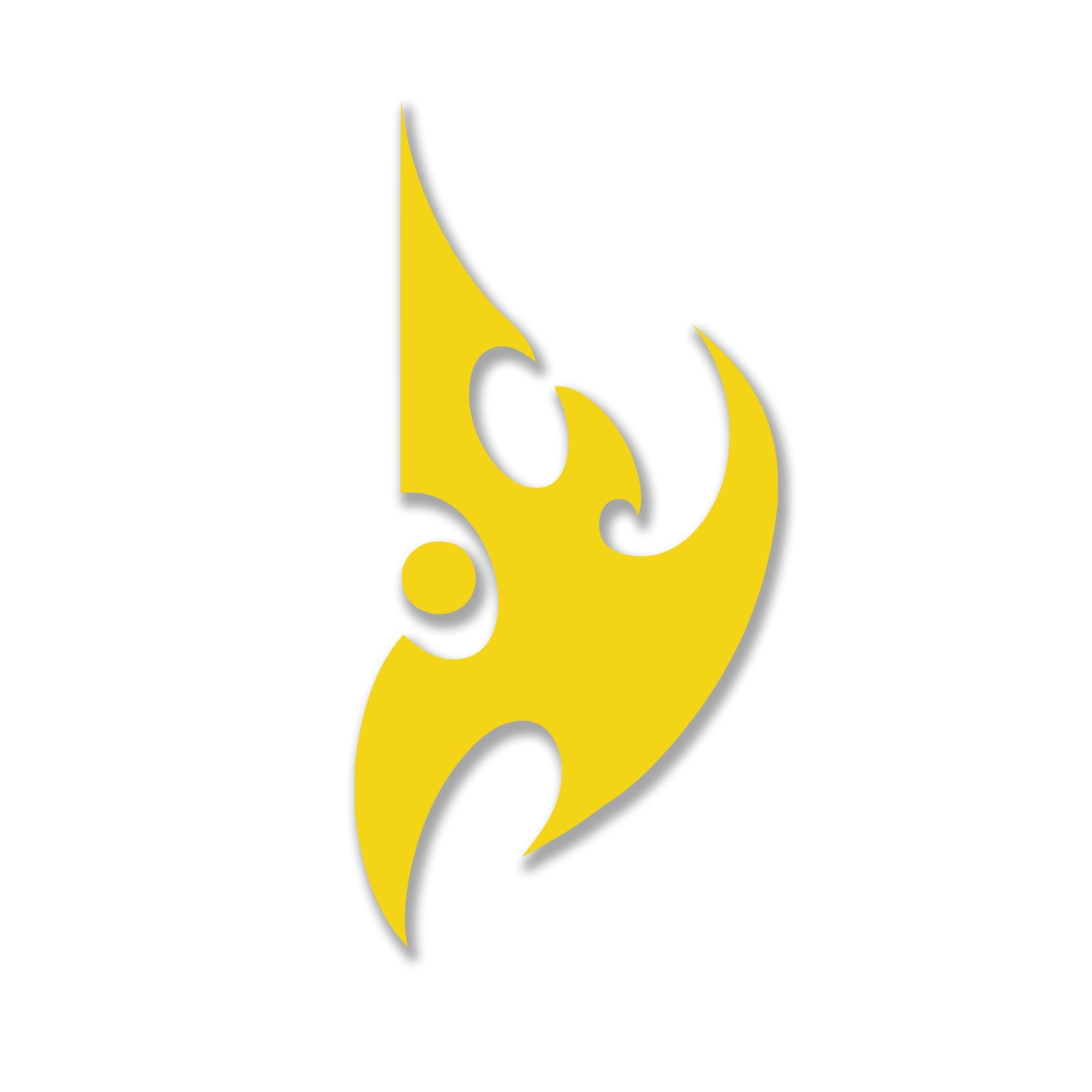 StarCraft II 5"x5" Die Cut Vinyl Decal Sticker: Protoss, Yellow ...