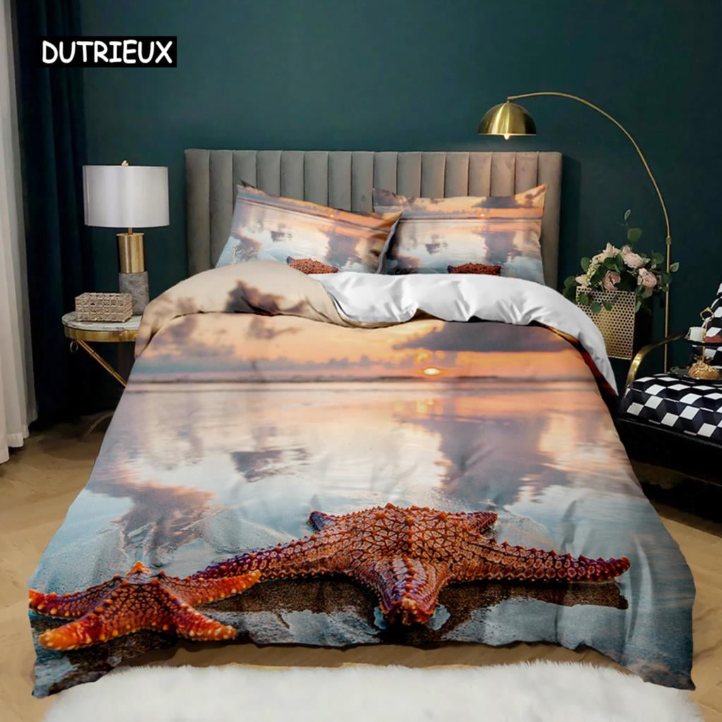 StarDuvet Cover Set Ocean Bedding Set Hawaiian Marine Sea Waves 3D ...