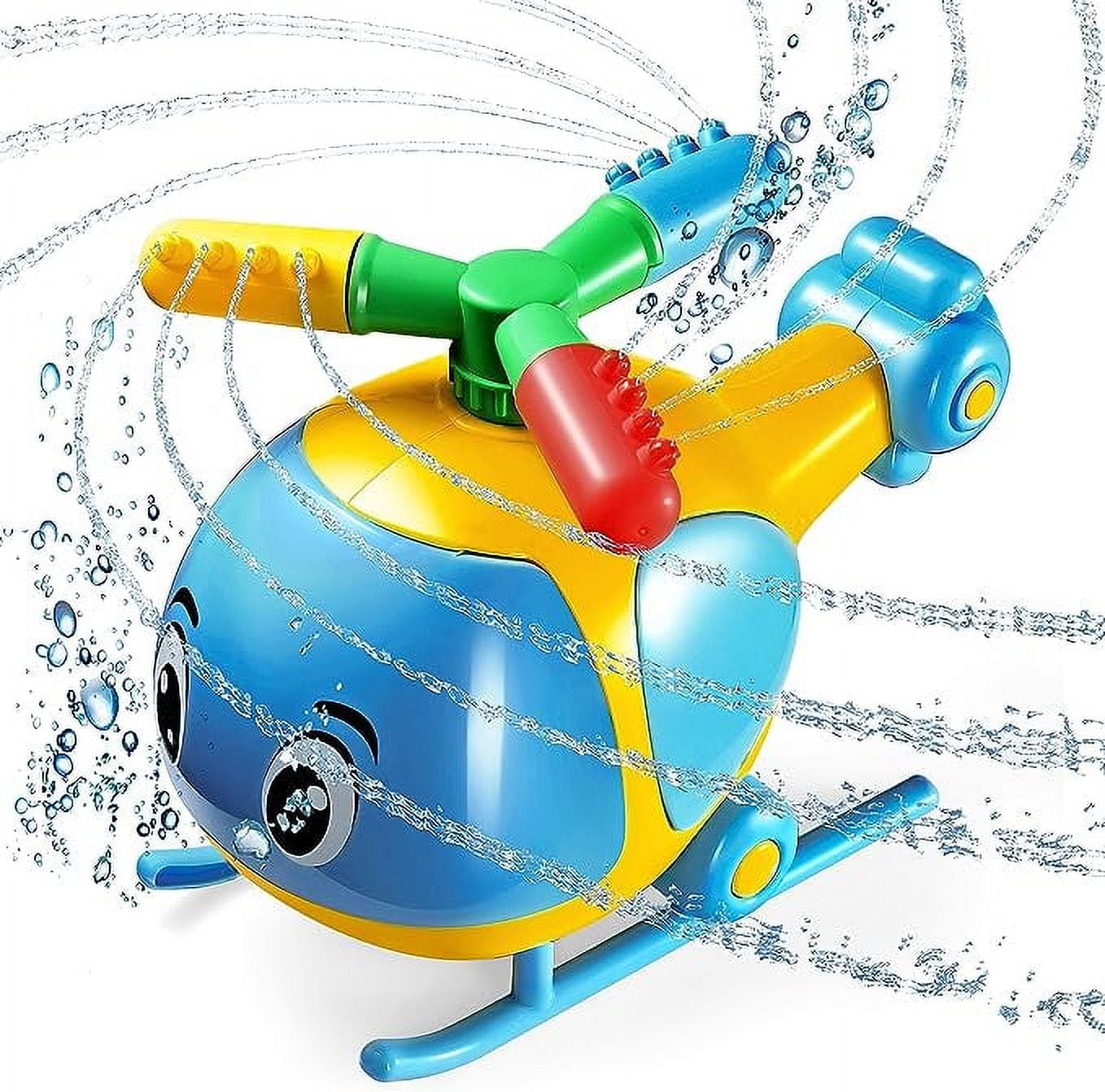 Helicopter Water Sprinkler for Kids & Adults, 360 Rotation, 15 Feet ...