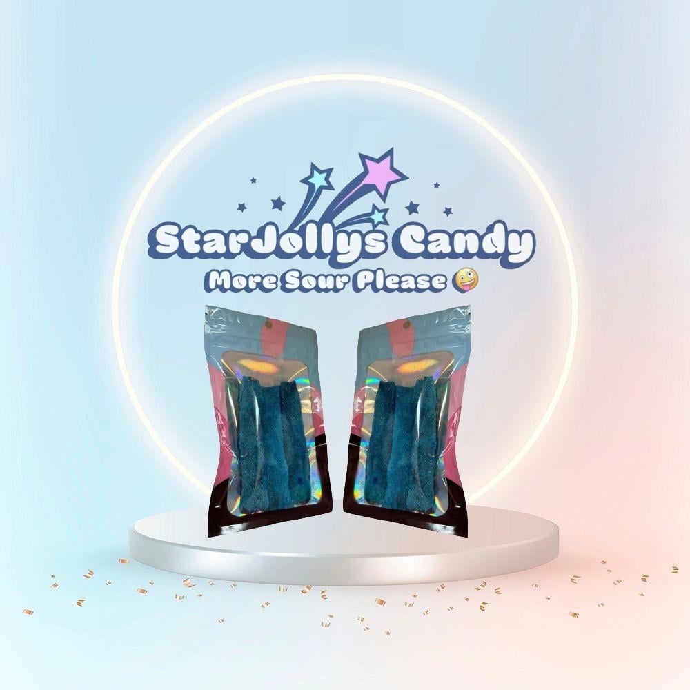 StarJollys Candy Sour Blue Raspberry Wraps, 4 Count, 8 oz - Walmart.com
