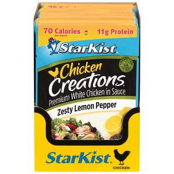 StarKist Chicken Creation Zesty Lemon Pepper - 2.6 oz Pouch (Pack of 12 ...