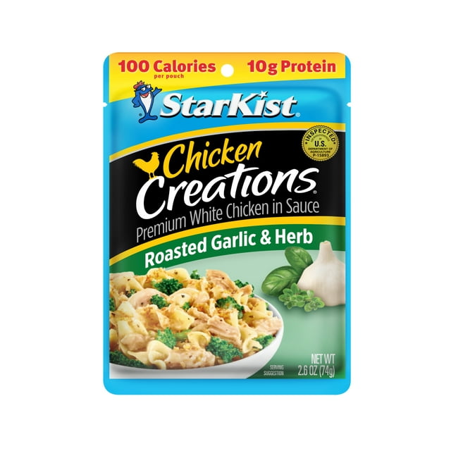StarKist Chicken Creations, Garlic and Herb, 2.6 oz Pouch - Walmart.com