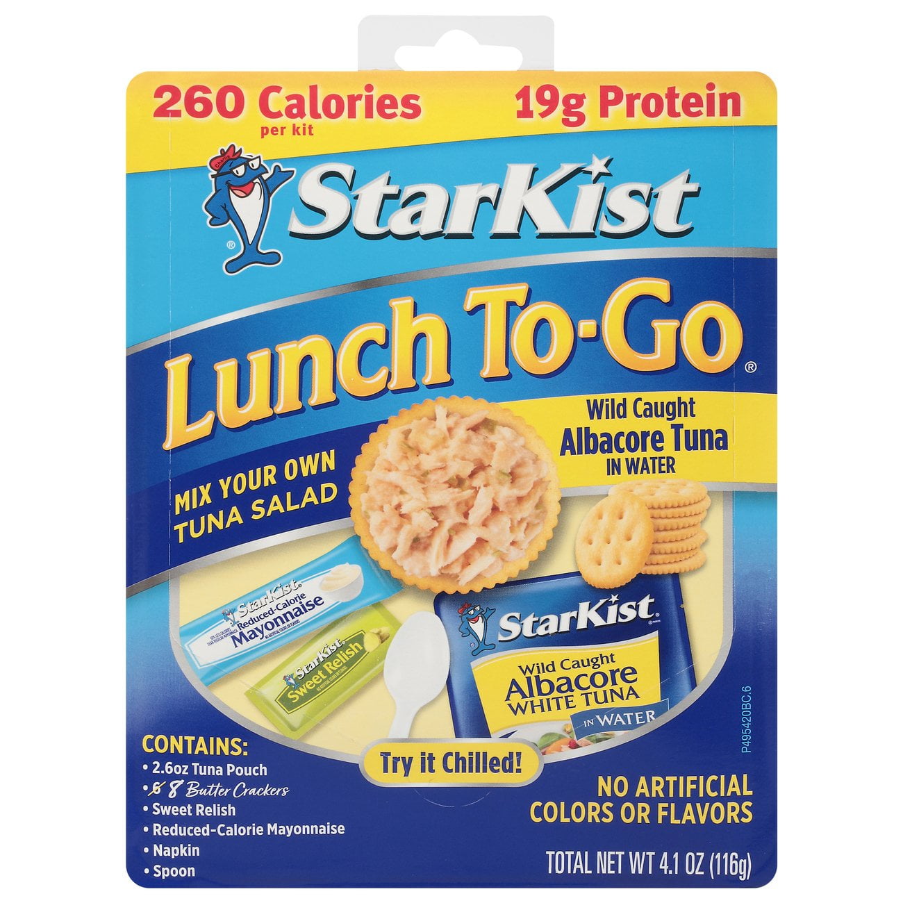 StarKist Lunch to Go Albacore Tuna in Water Kit, 4.1 oz (Package May ...