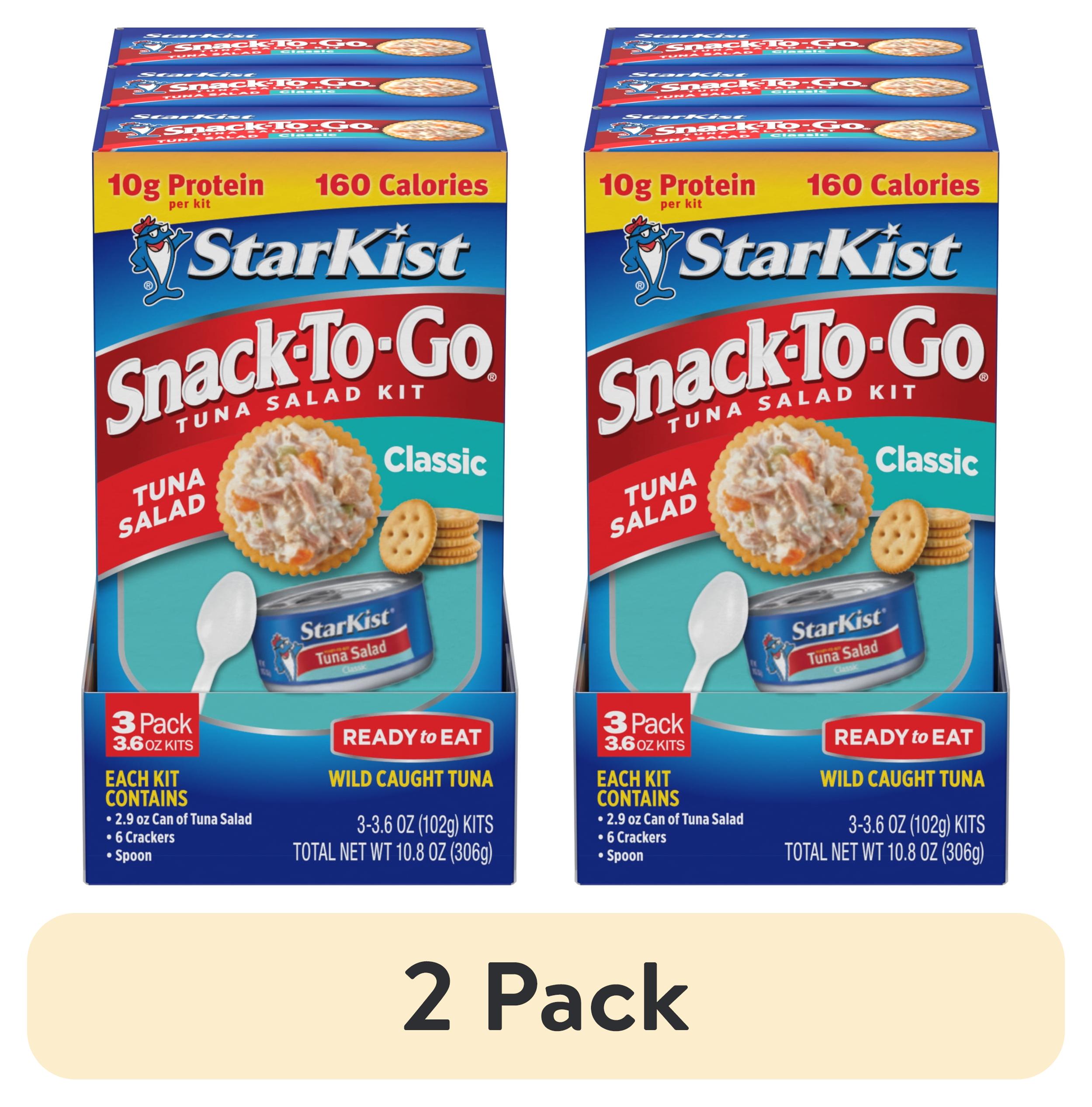(2 pack) StarKist Snack-to-Go Ready-to-Eat Classic Tuna Salad Kit with ...