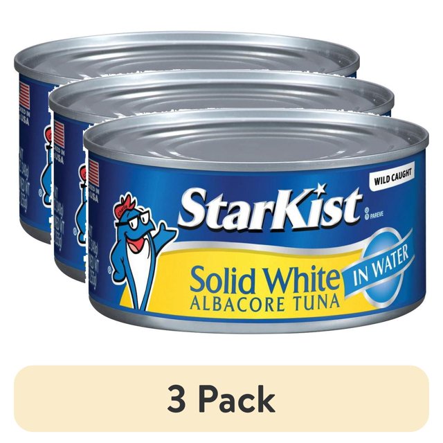 (3 pack) StarKist Solid White Albacore Tuna in Water 12 oz. Can ...
