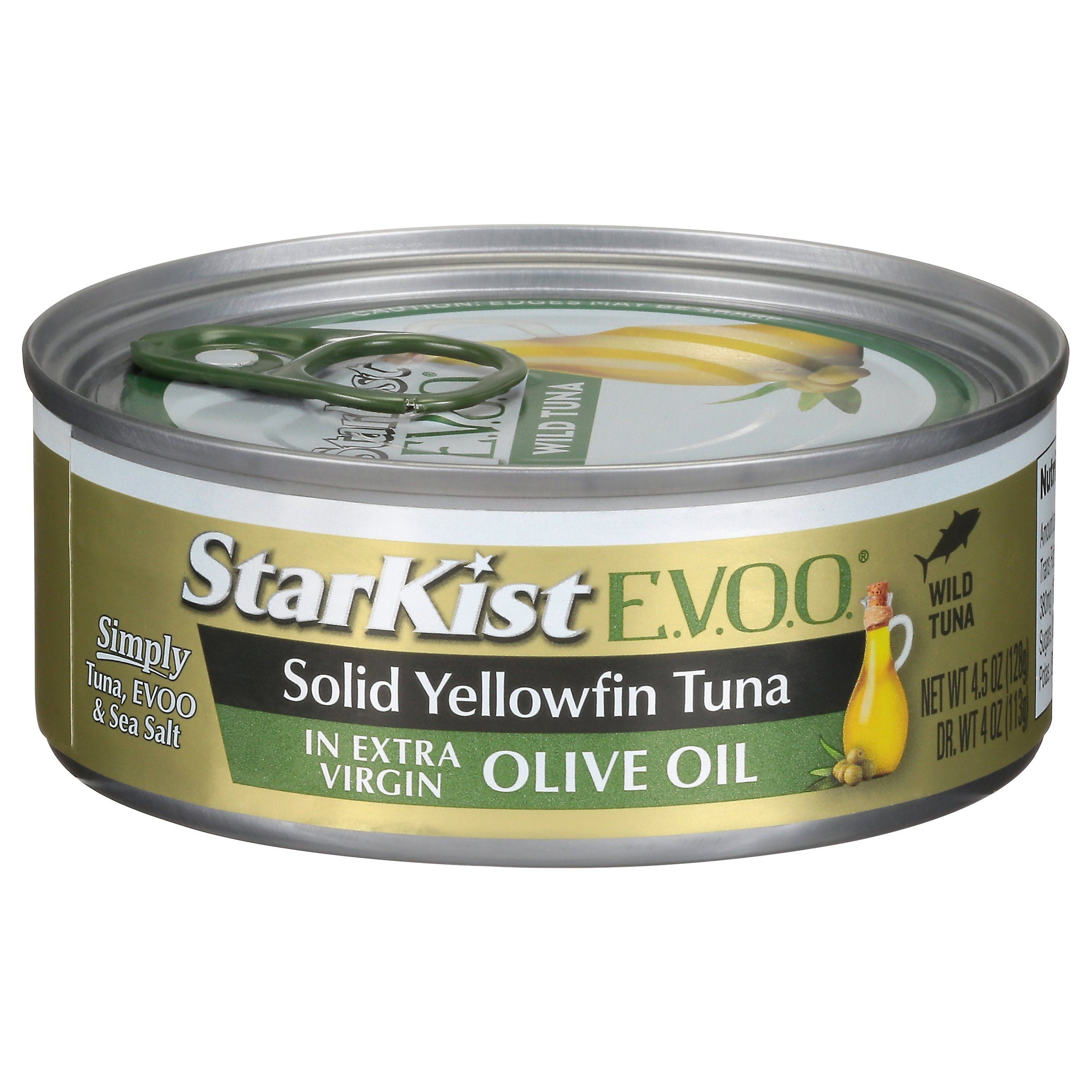 StarKist Solid Yellowfin Tuna in Extra Virgin Olive Oil - 4.5 oz ...