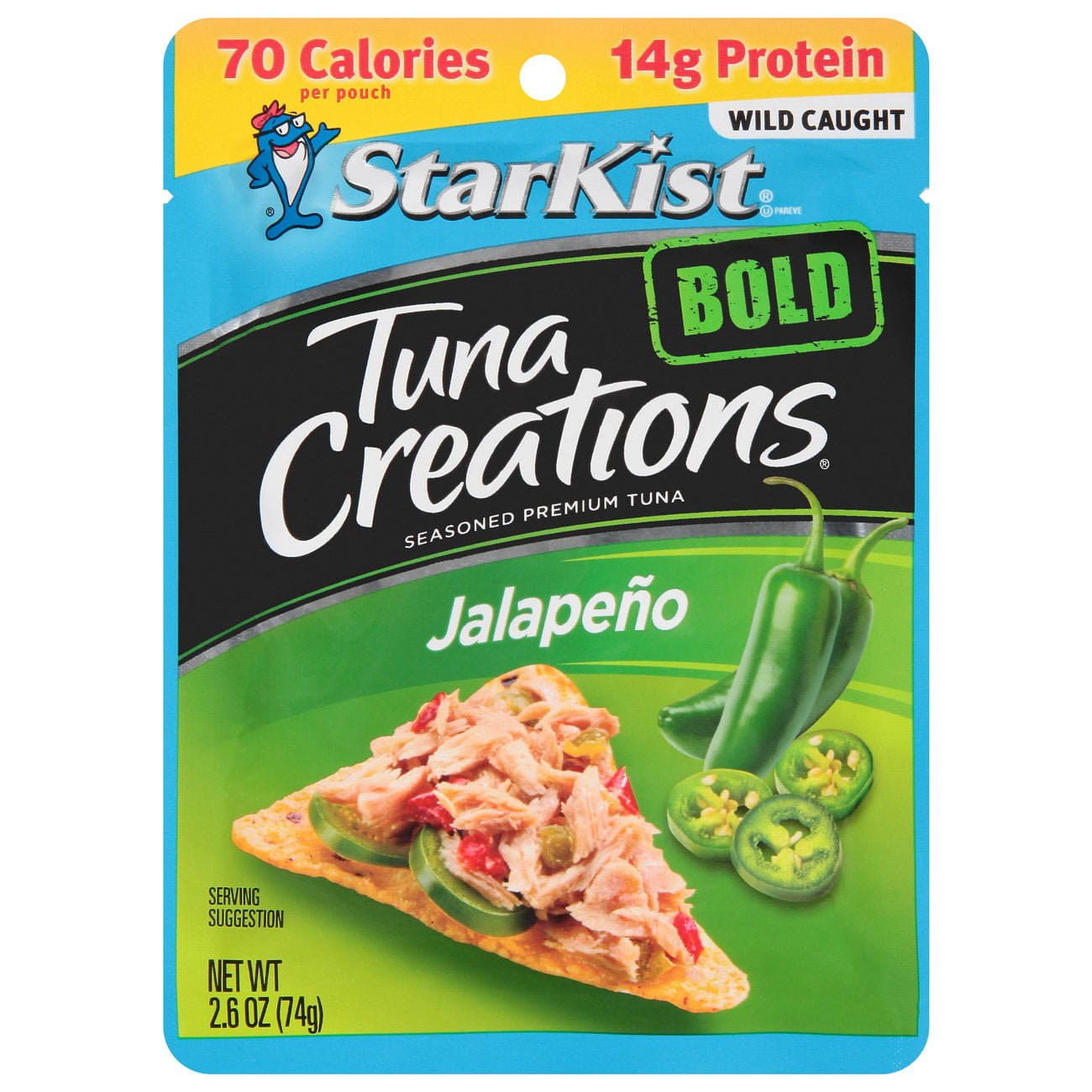 StarKist Tuna Creations Bold Jalapeno Tuna Pouch - 2.6 oz Packaging May ...
