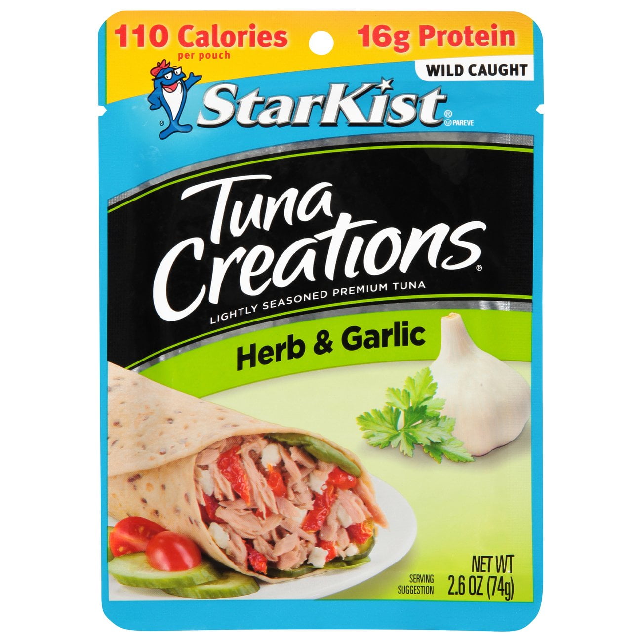 StarKist Tuna Creations Chunk Herb & Garlic Tuna Pouch - 2.6 oz ...