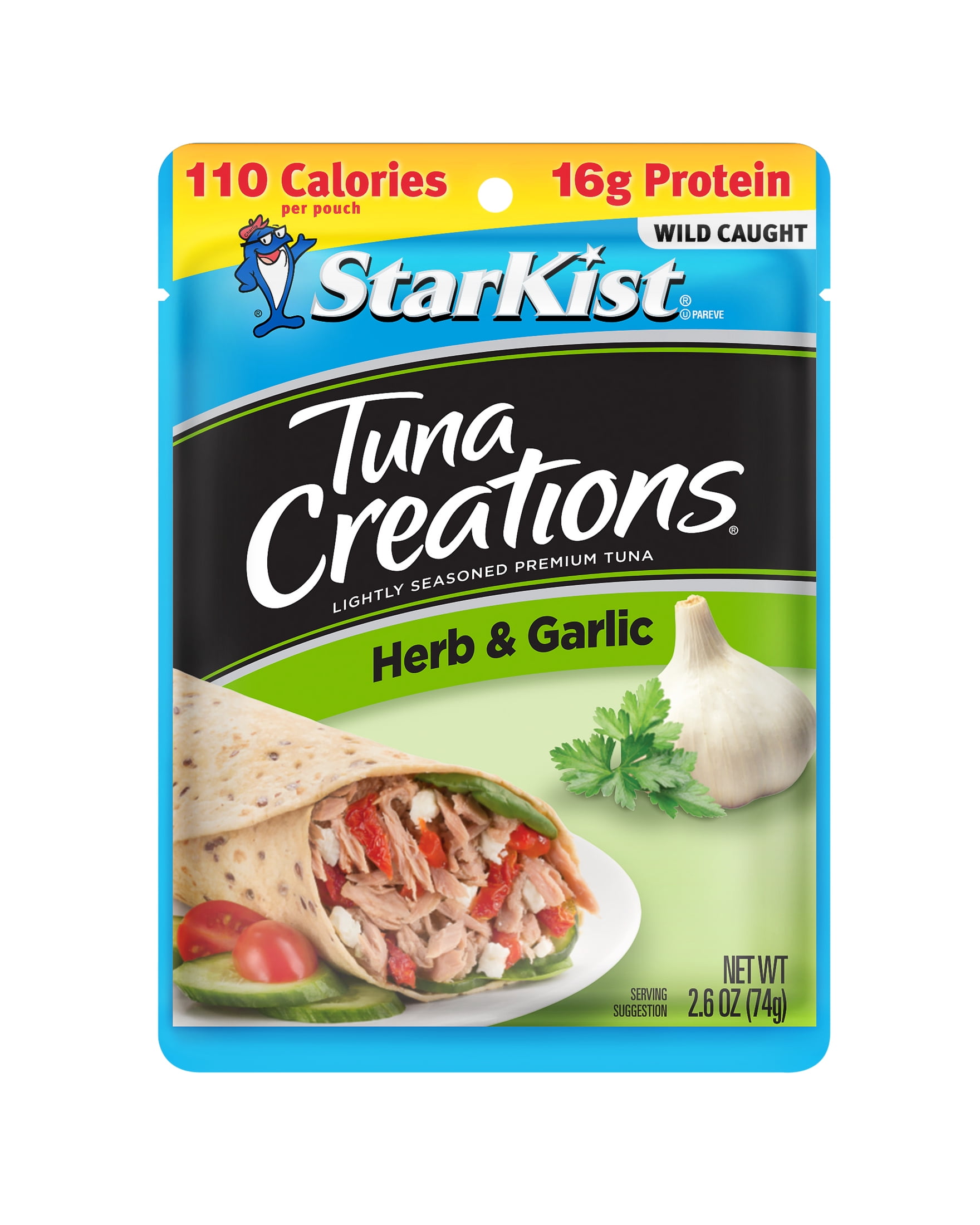StarKist Tuna Creations, Herb and Garlic, 2.6 oz Pouch - Walmart.com
