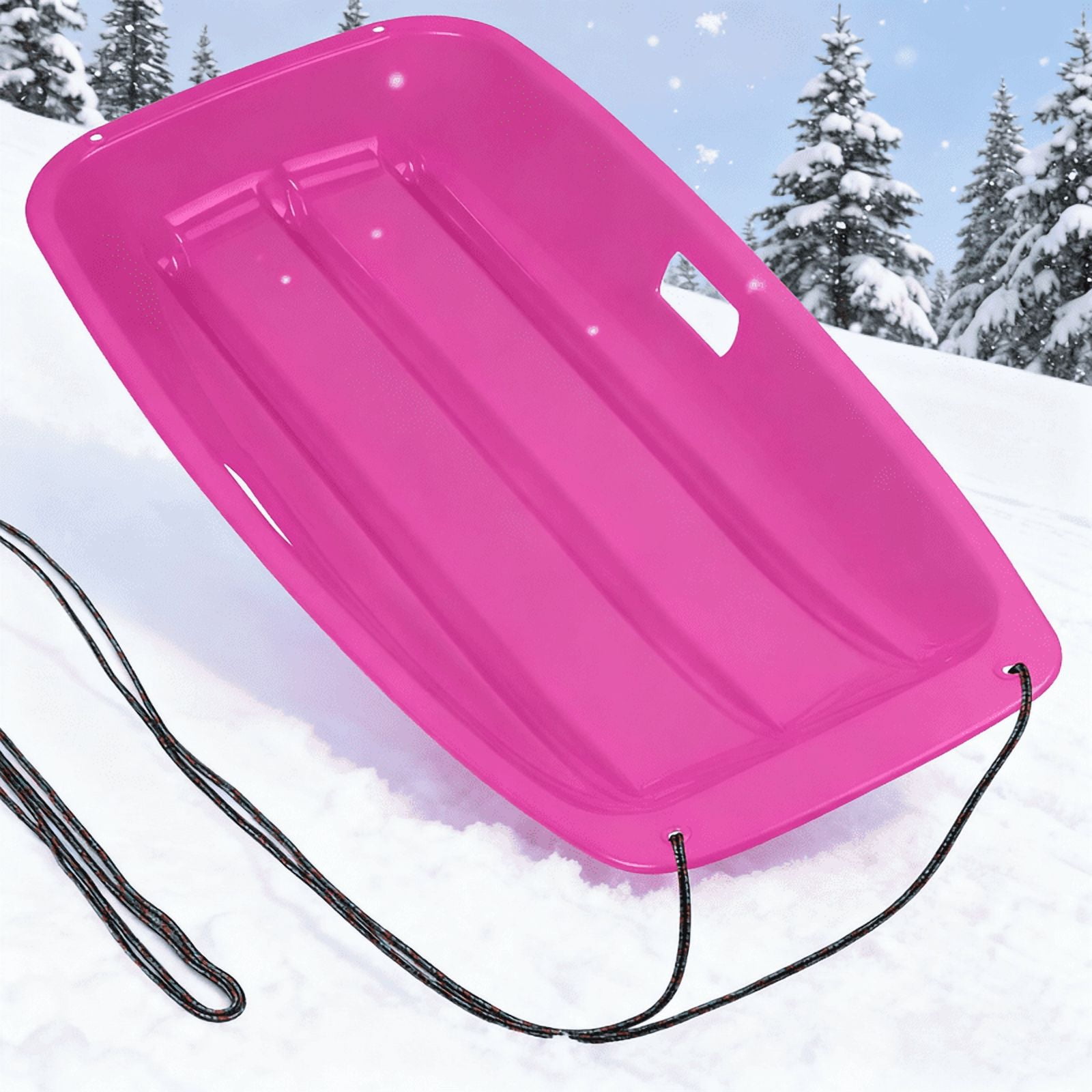 StarQualityBargain 36-Inch Durable Downhill Sprinter Toboggan Snow Sled ...