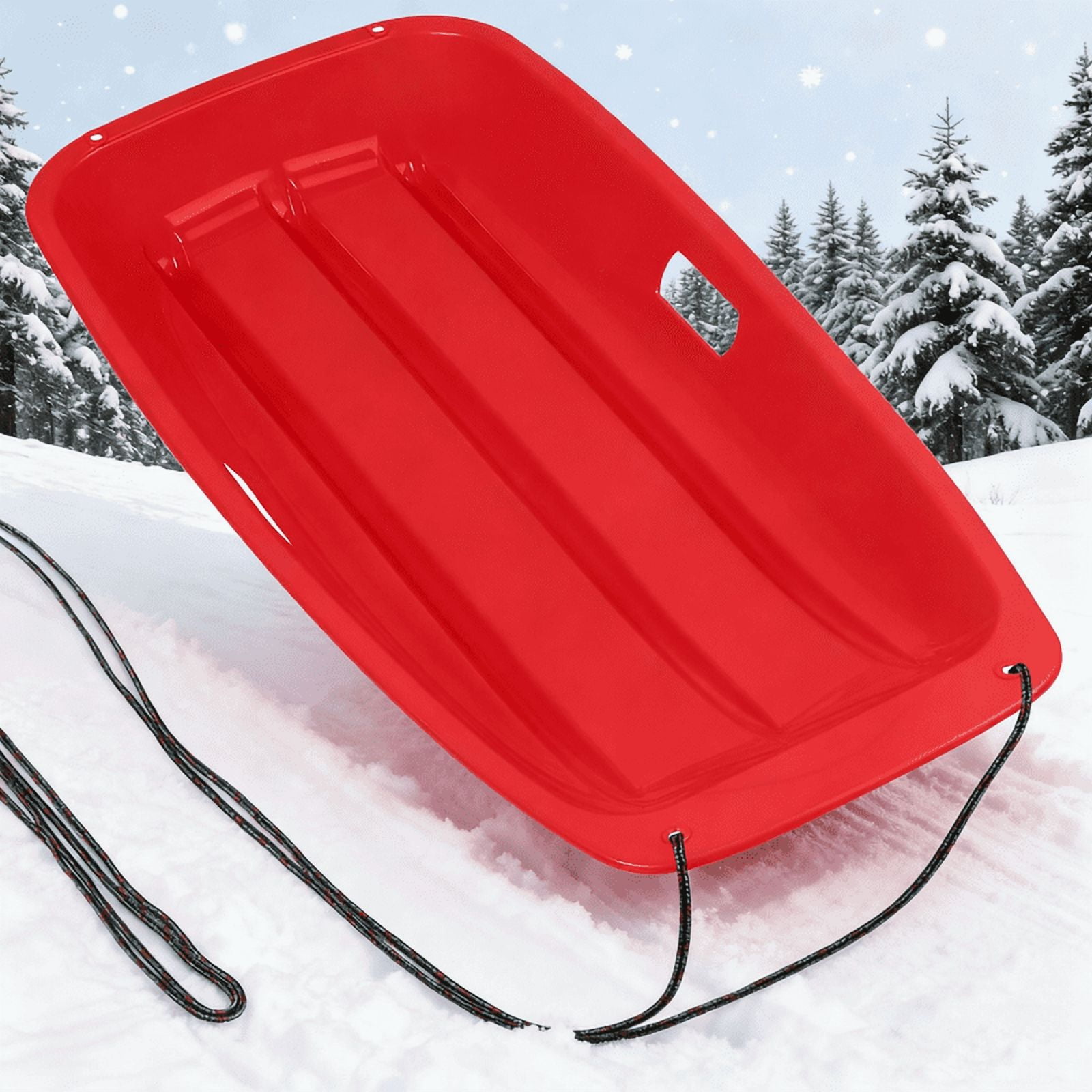 StarQualityBargain 36-Inch Durable Downhill Sprinter Toboggan Snow Sled ...