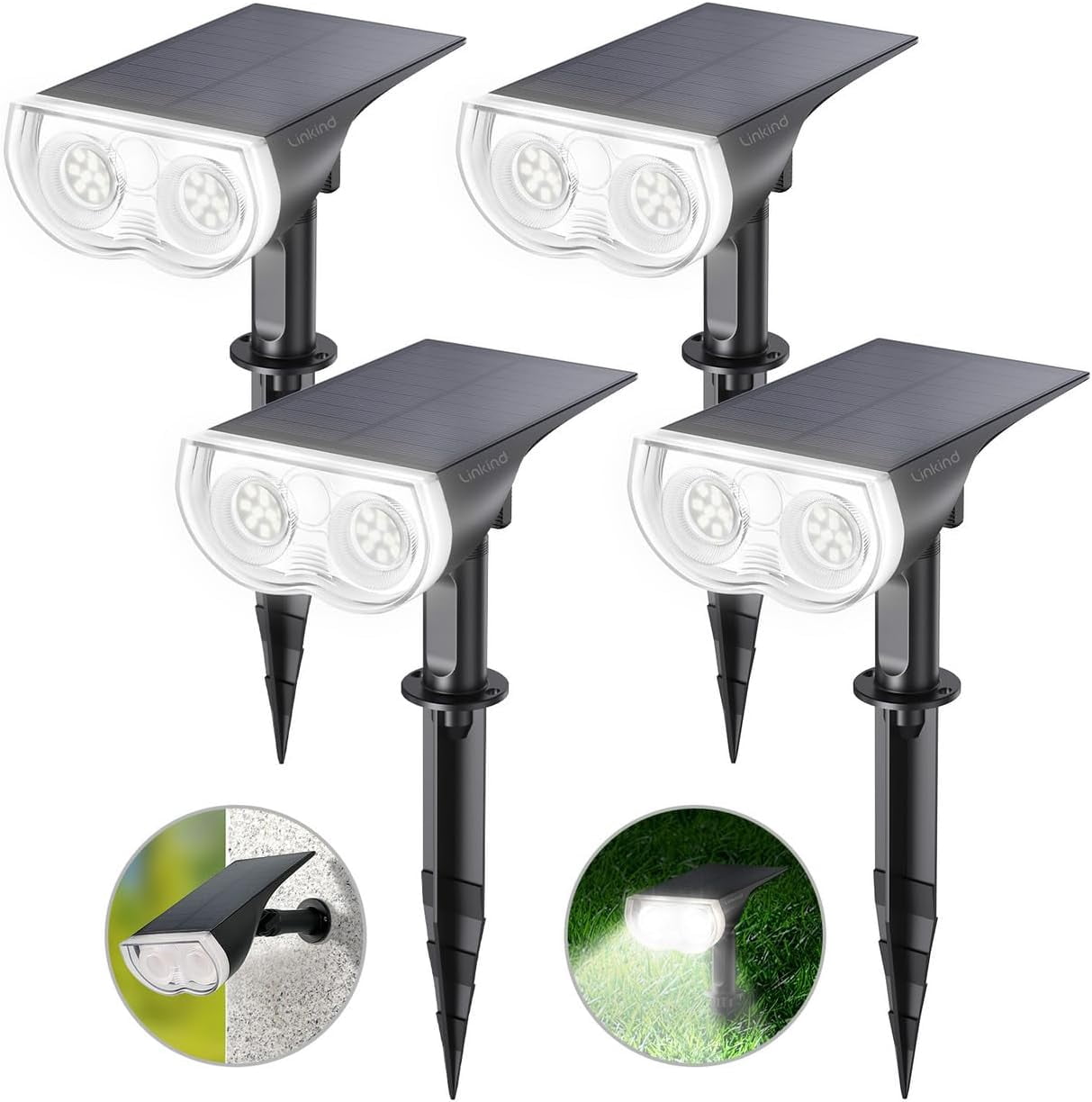 StarRay Solar Spot Lights Outdoor Color Changing, IP67 Solar Lights ...