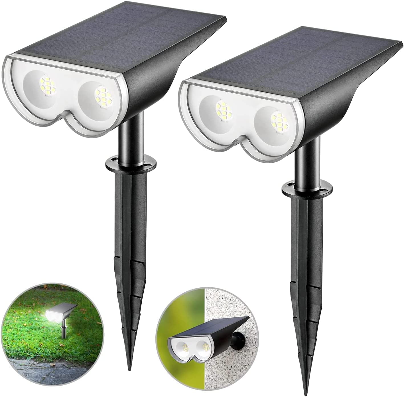 StarRay Solar Spot Lights Outdoor Color Changing, IP67 Solar Lights ...