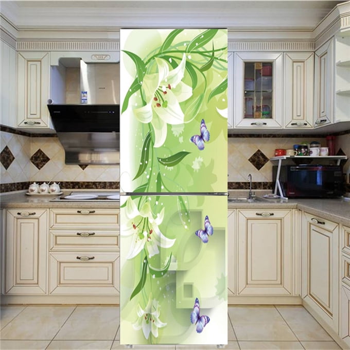 StarRefrigerator Sticker For Kitchen Peel & Stick Vinyl Wall Mural DIY ...